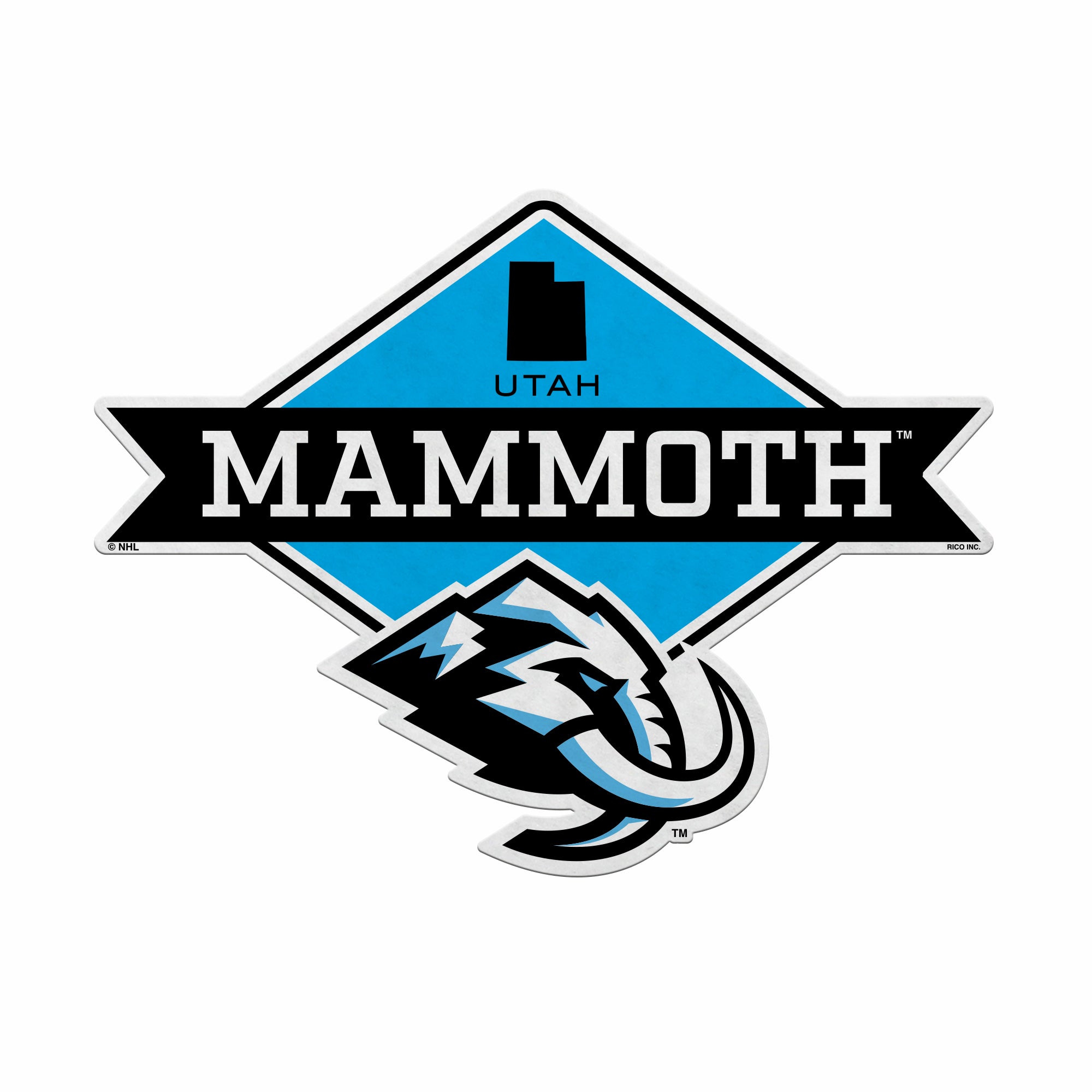Utah Mammoth 18" Shape Cut Pennant - Diamond Design