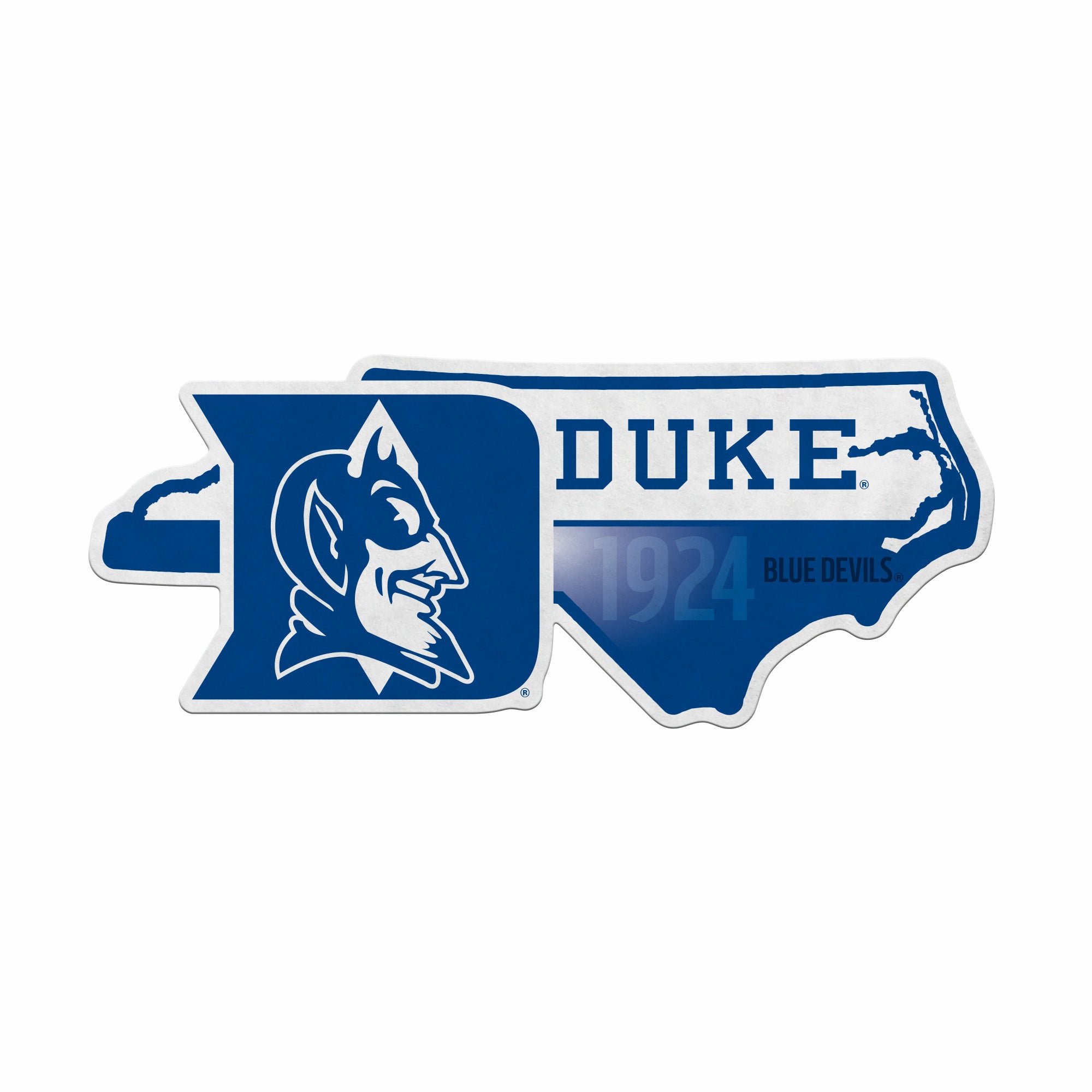 Duke Blue Devils 18" State Shape Pennant