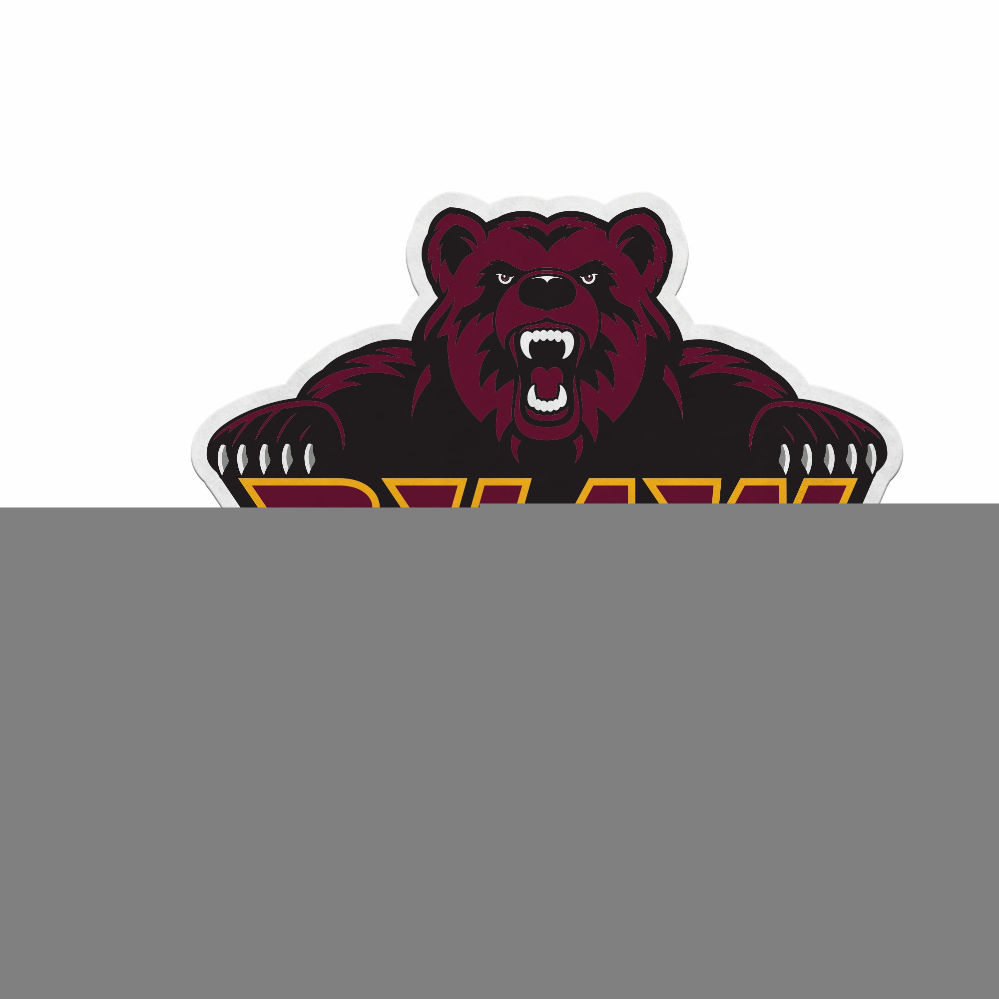 Shaw Bears Felt Shape Cut Pennant - Primary Logo