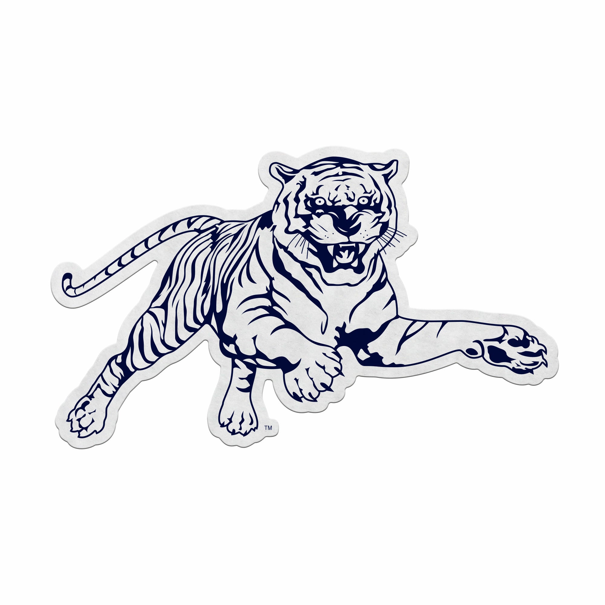 Jackson State Shape Cut Primary Logo Pennant With Header Card