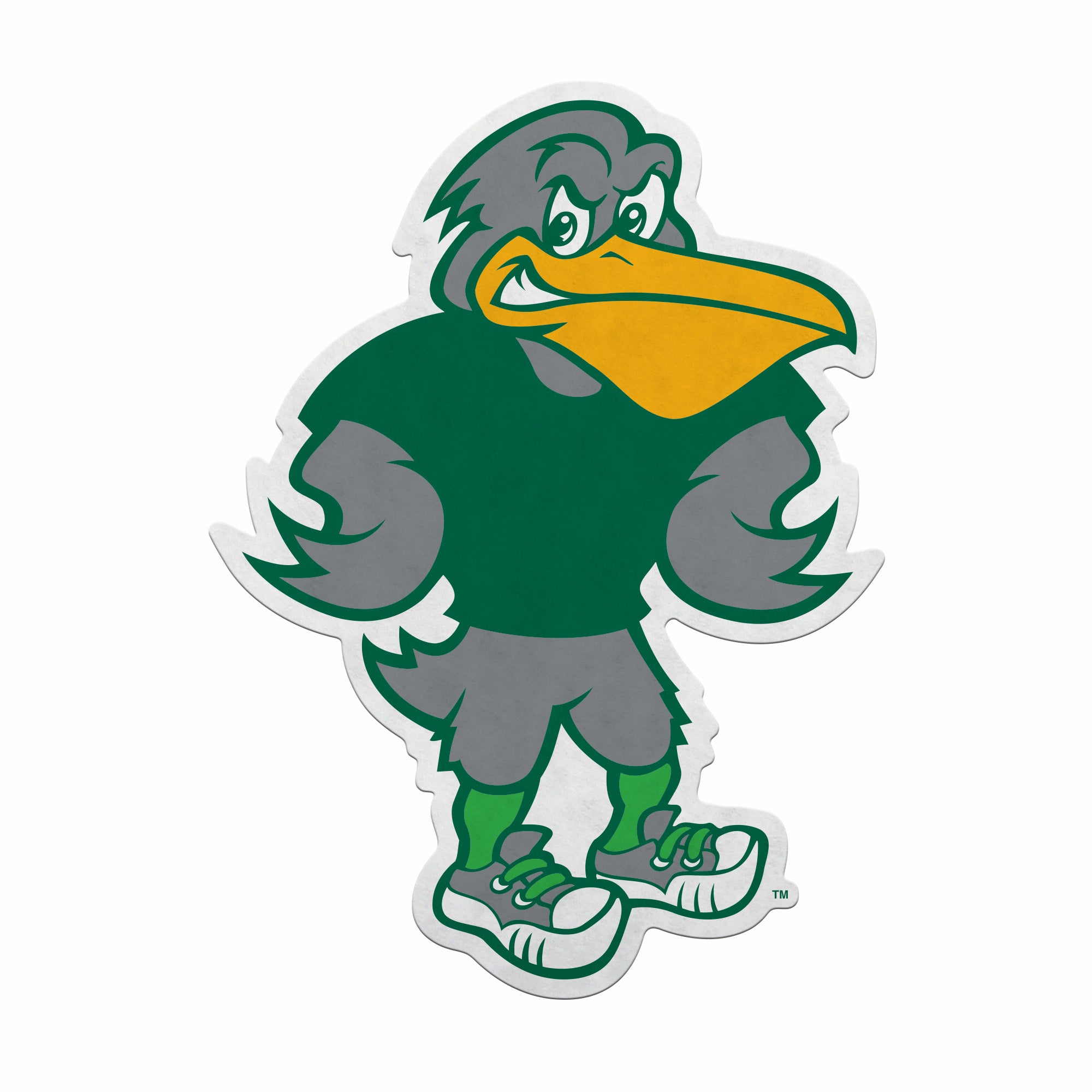 Tulane University Shape Cut Pennant - Mascot