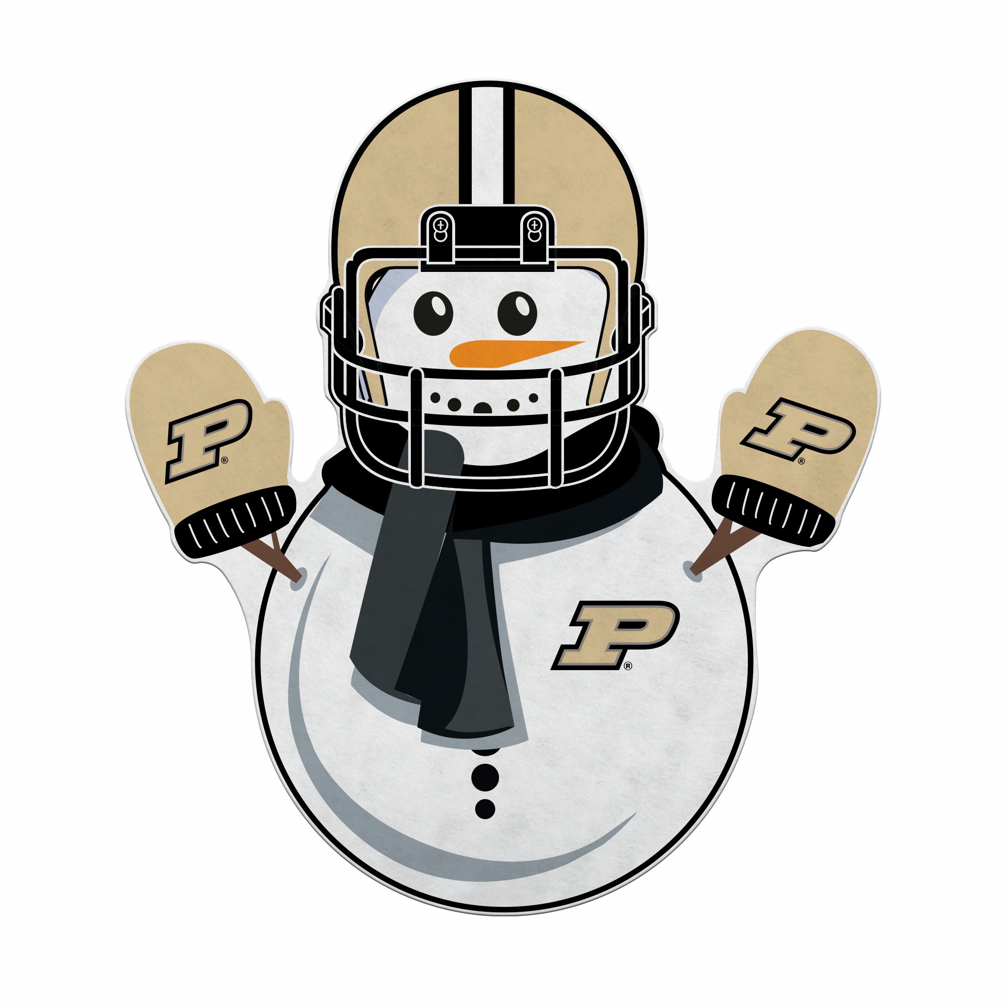 Purdue Boilermakers Shape Cut Pennant - Snowman