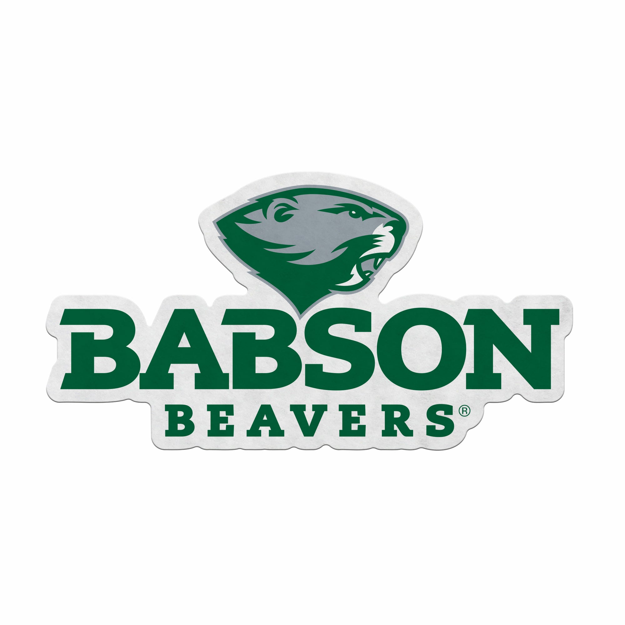 Babson Beavers Felt Shape Cut Pennant - Primary Logo