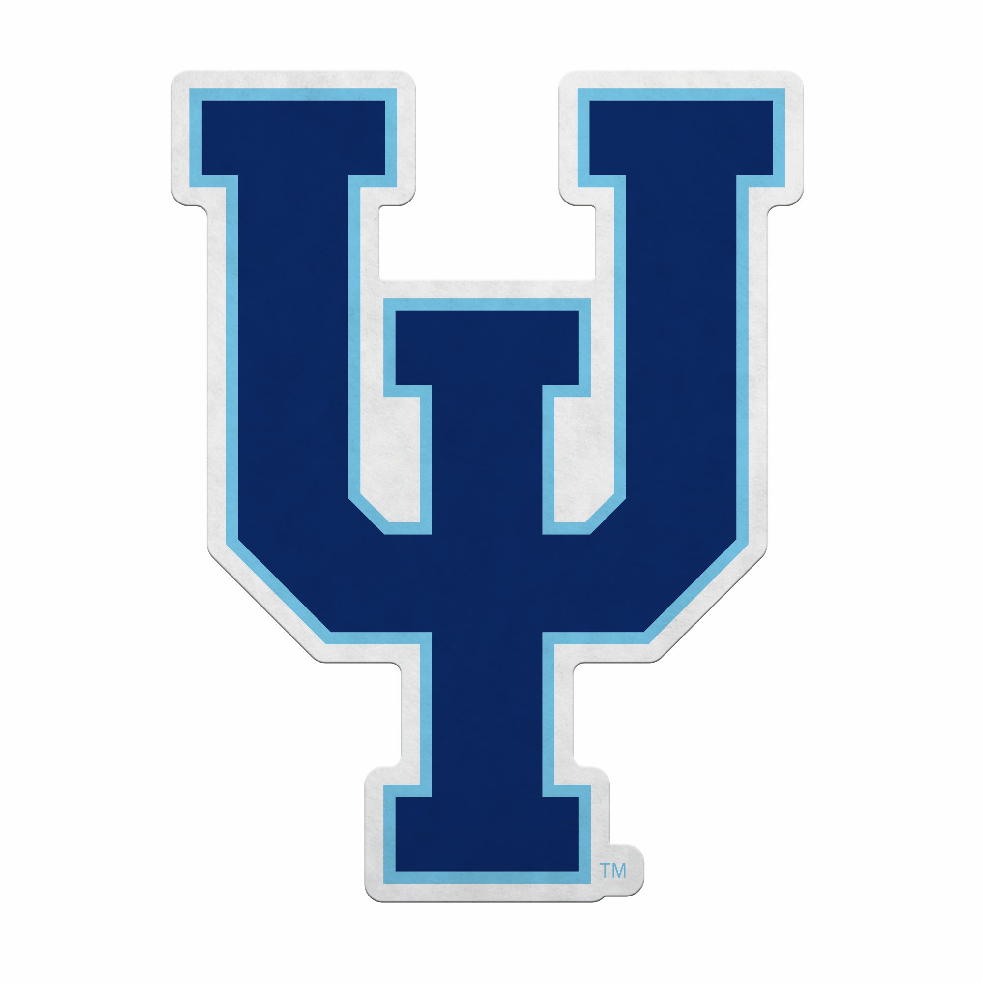Upper Iowa University Peacocks Felt Shape Cut Pennant - Primary Logo