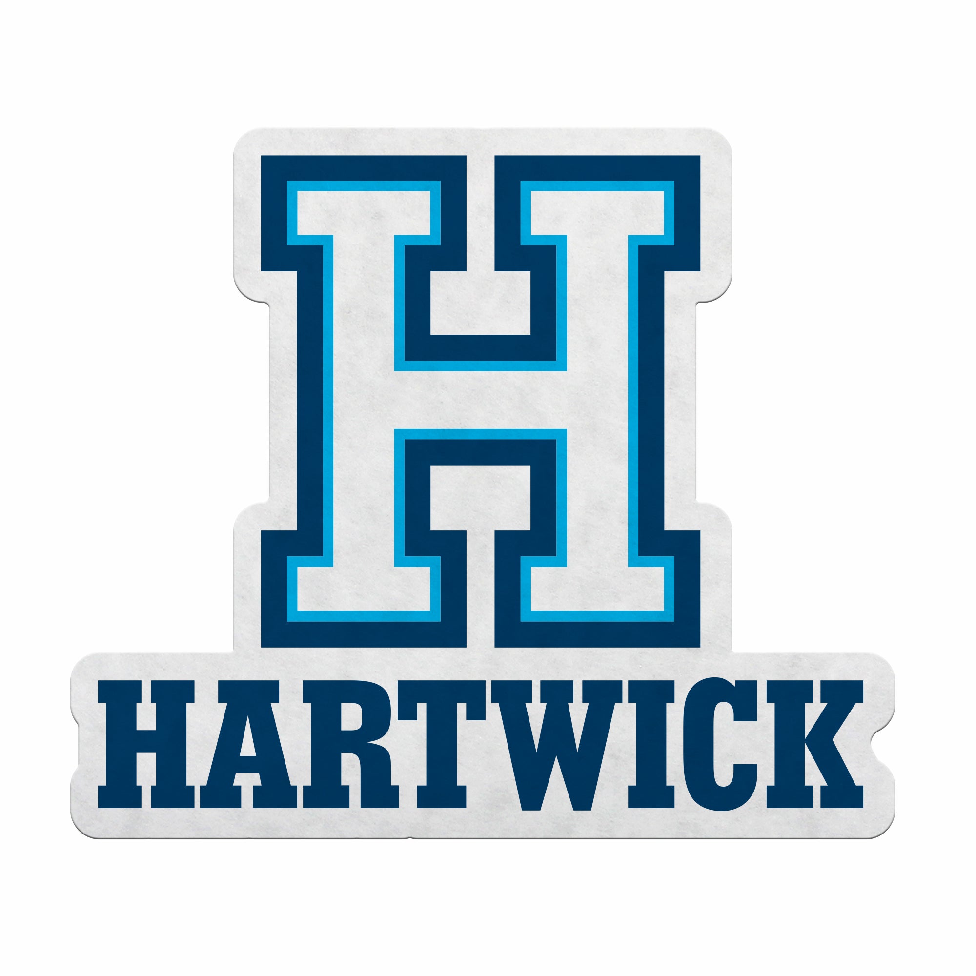 Hartwick Hawks Felt Shape Cut Pennant - Primary Logo