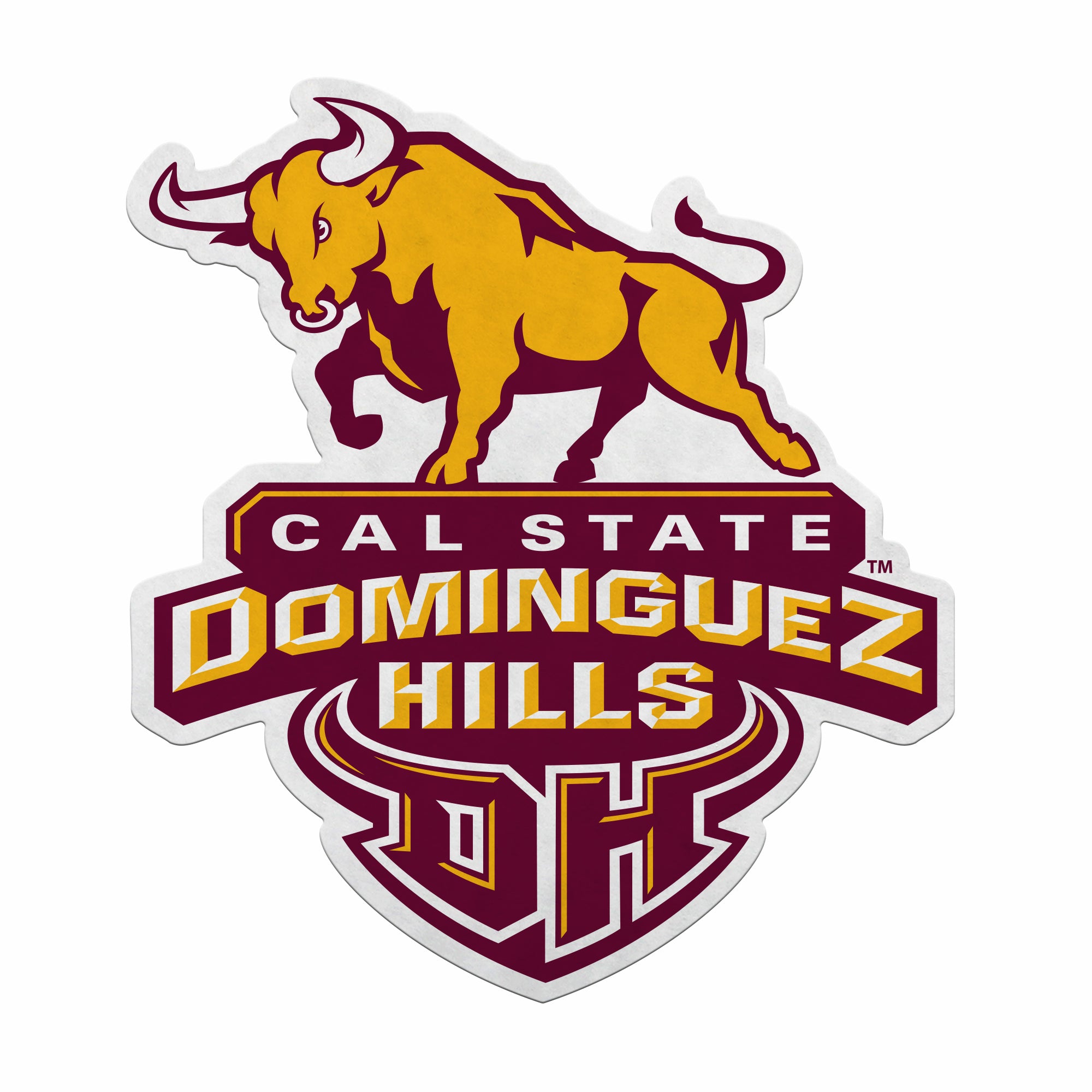 Cal State Dominguez Hills Toros Felt Shape Cut Pennant - Primary Logo