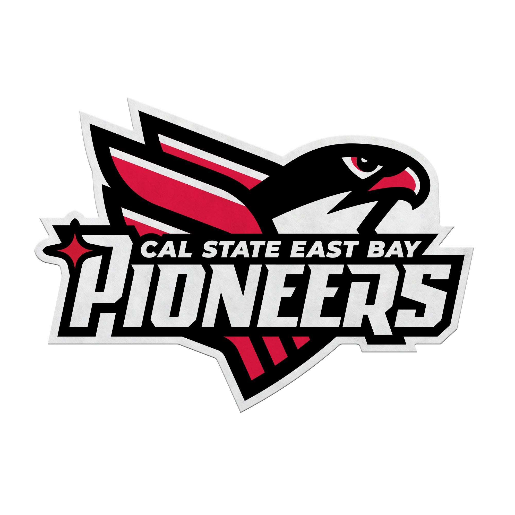 Cal State East Bay Pioneers Felt Shape Cut Pennant - Primary Logo