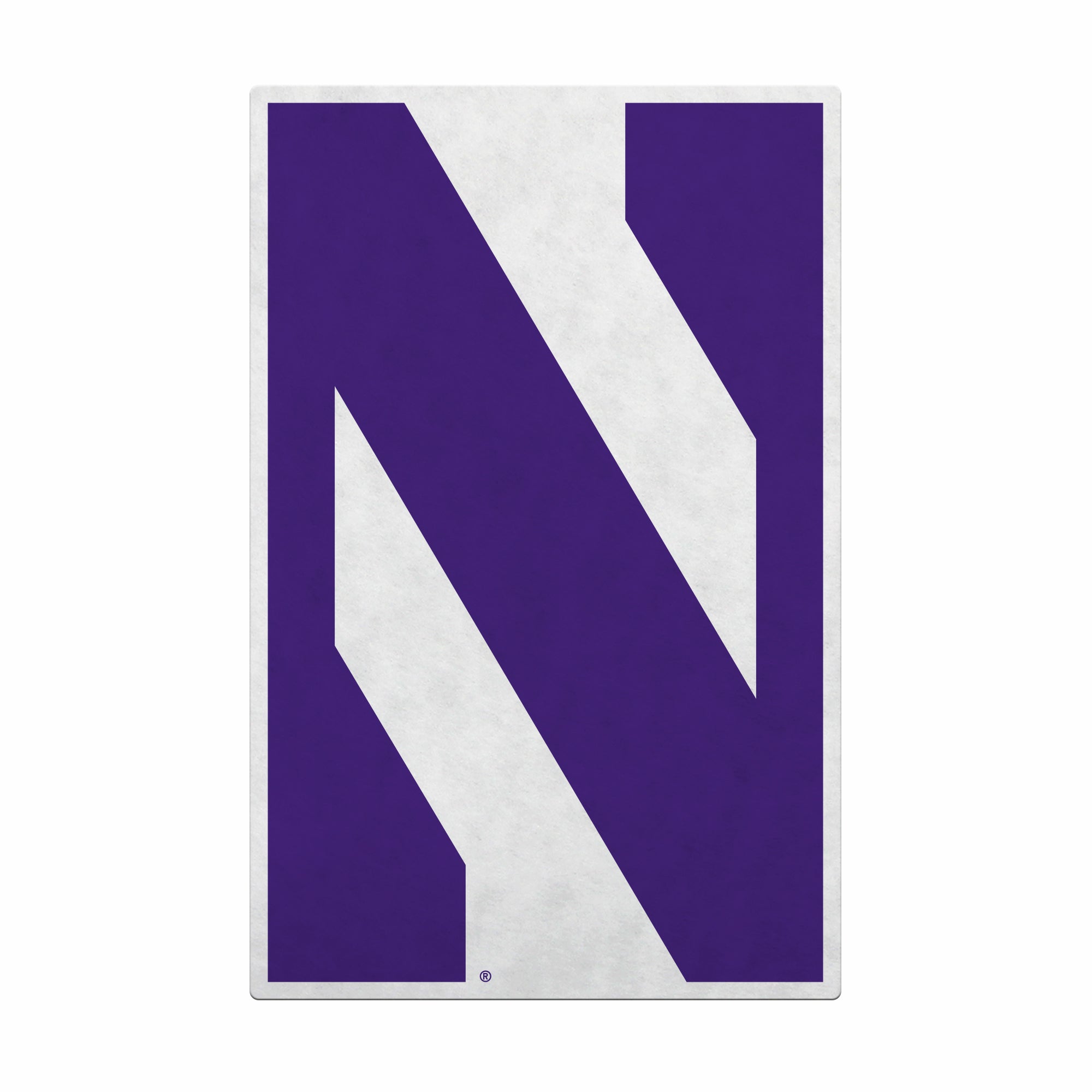 Northwestern Shape Cut Primary Logo Pennant With Header Card