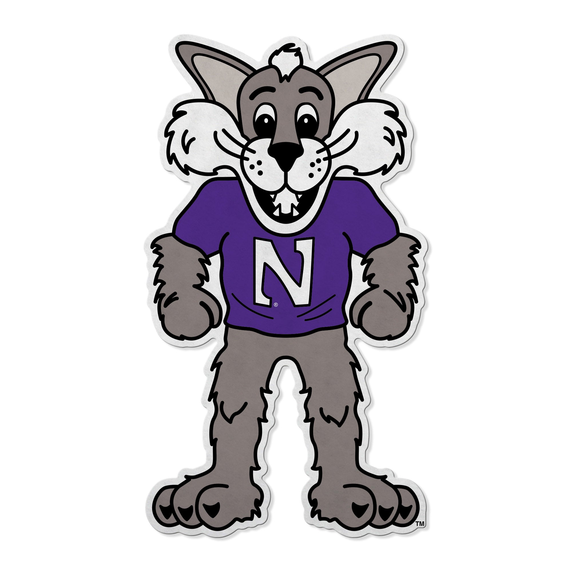Northwestern University Mascot Shape Cut Pennant