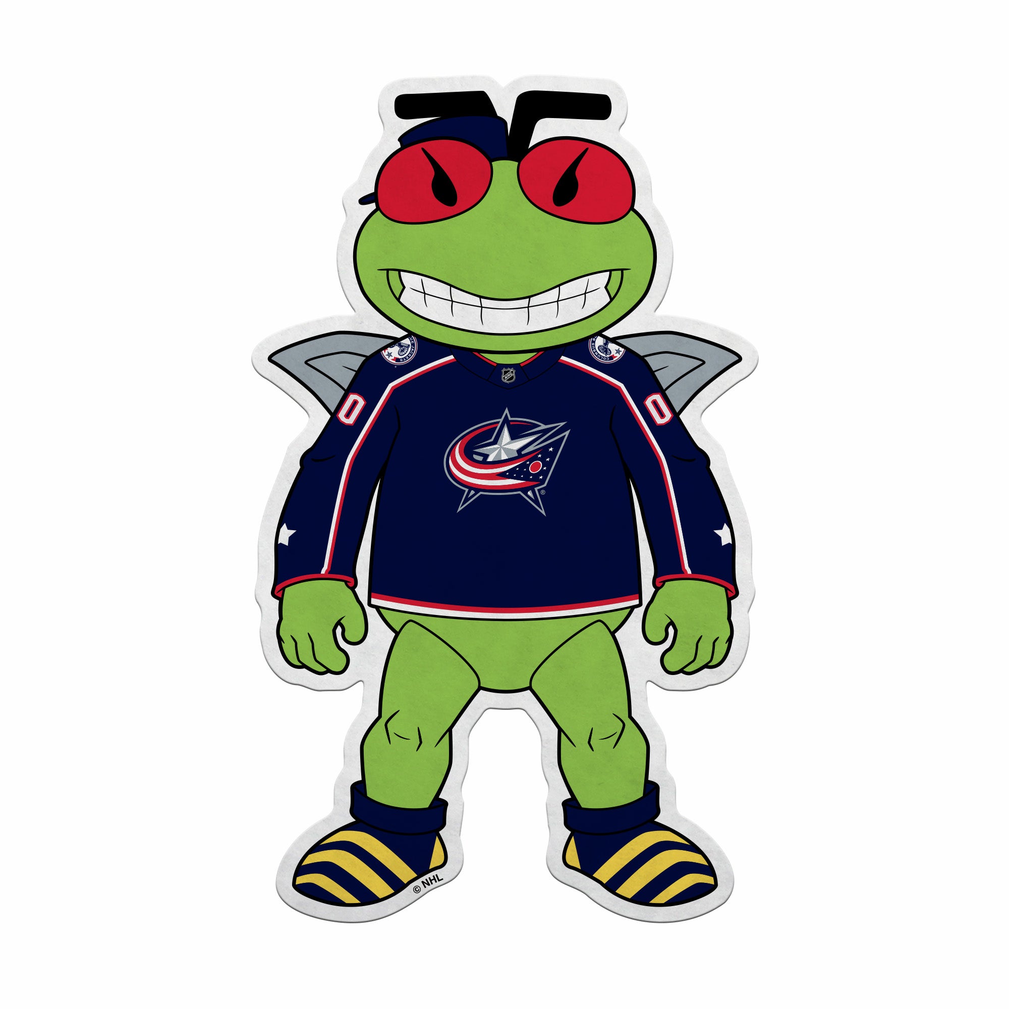 Blue Jackets Shape Cut Pennant - Mascot
