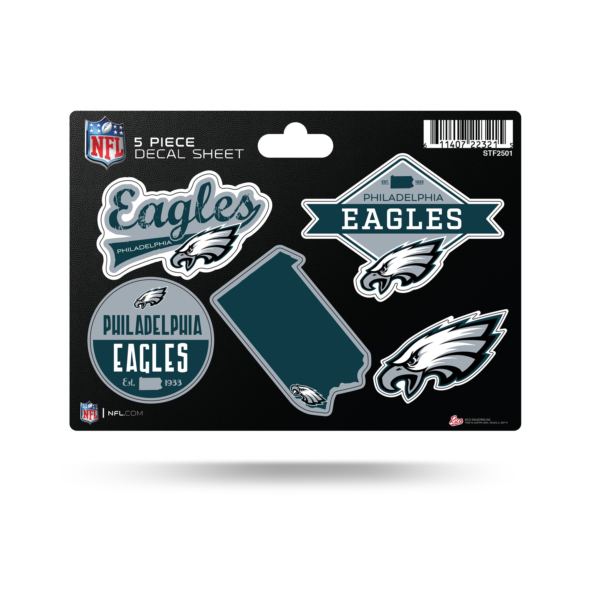Eagles 5-Pc Sticker Sheet