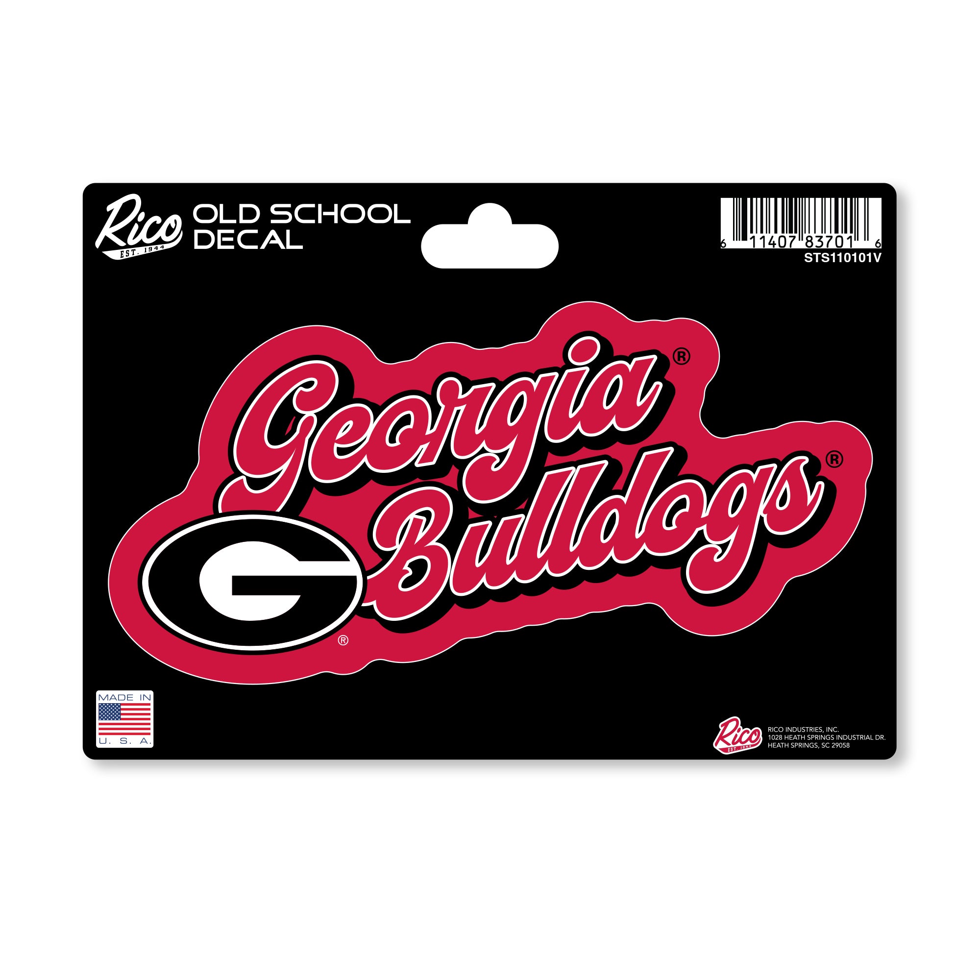Georgia Bulldogs 4 X 6" Vintage Decal