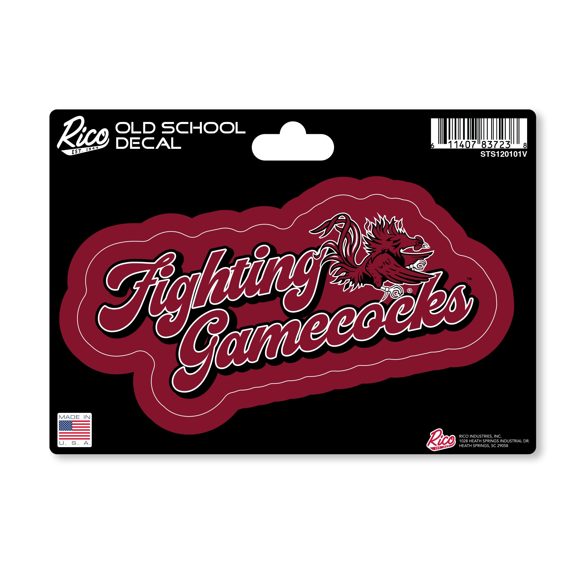 South Carolina Gamecocks 4 X 6" Vintage Decal