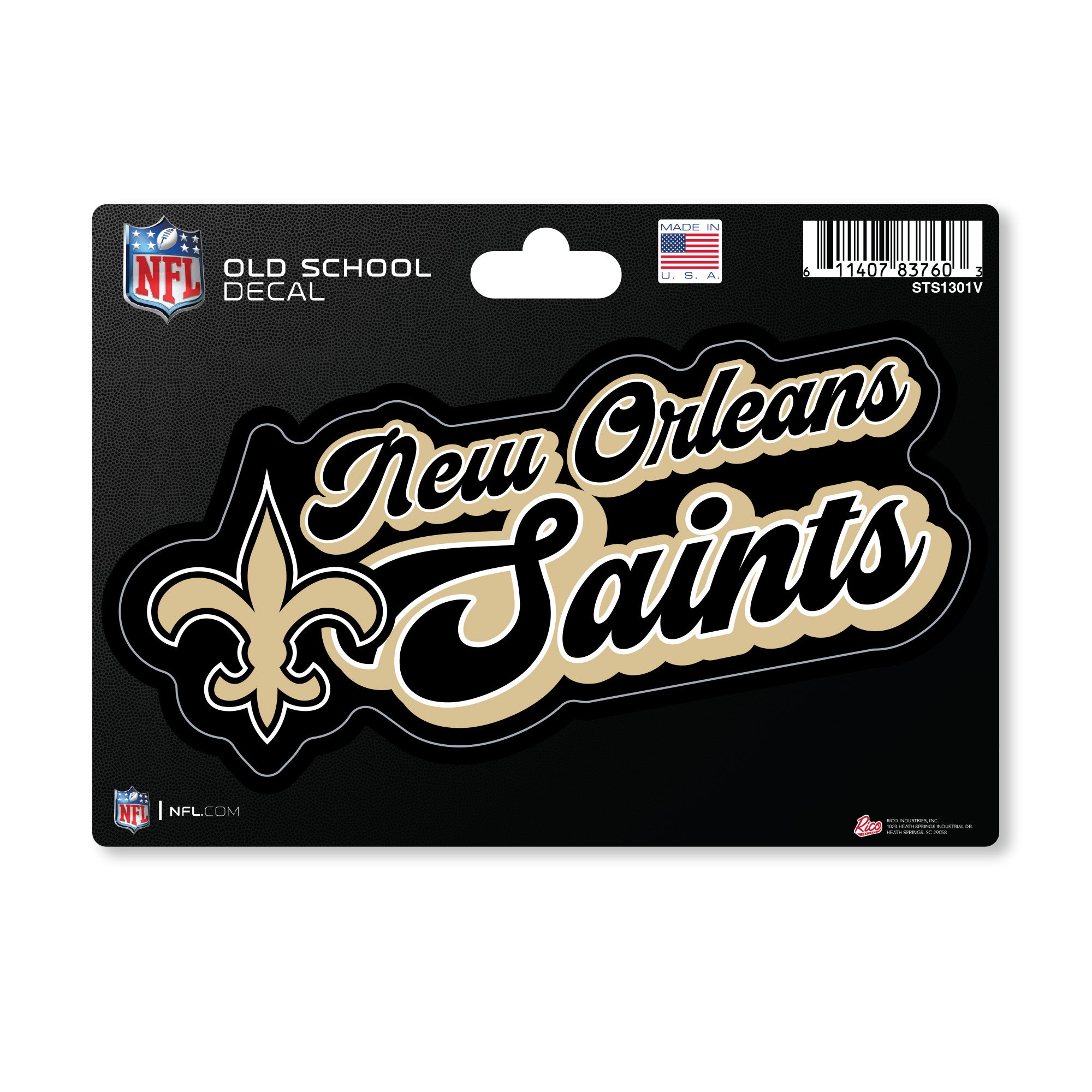 New Orleans Saints 4 X 6" Vintage Decal