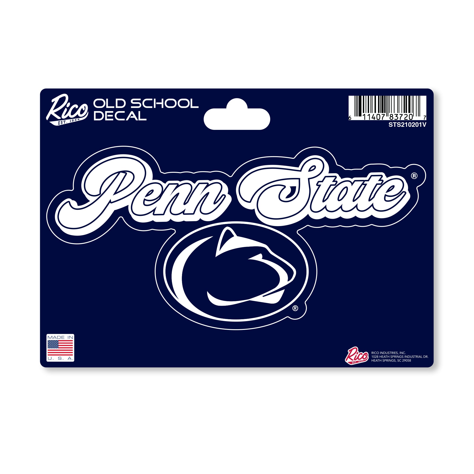 Penn State Nittany Lions 4 X 6" Vintage Decal