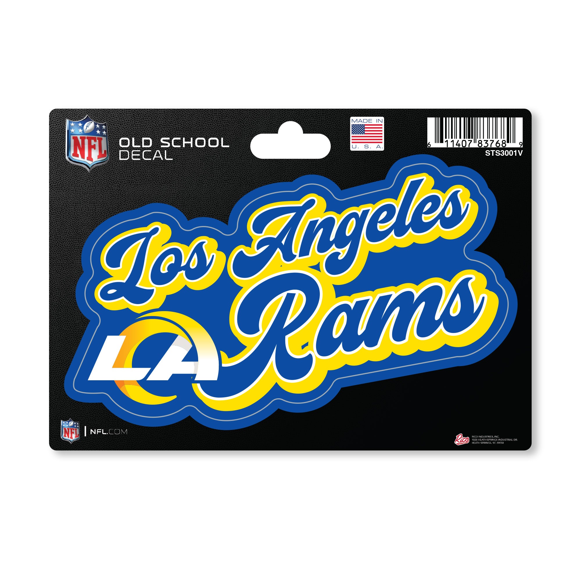 Los Angeles Rams 4 X 6" Vintage Decal