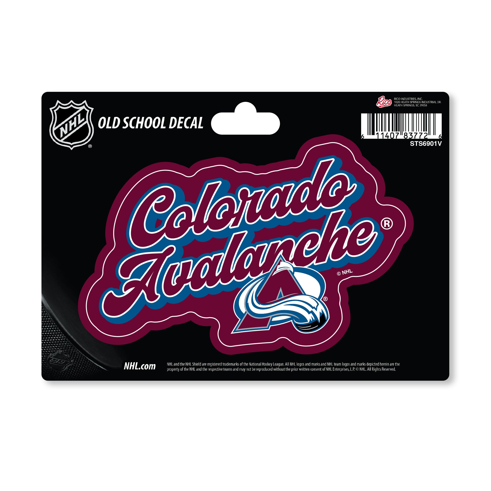 Colorado Avalanche 4 X 6" Vintage Decal
