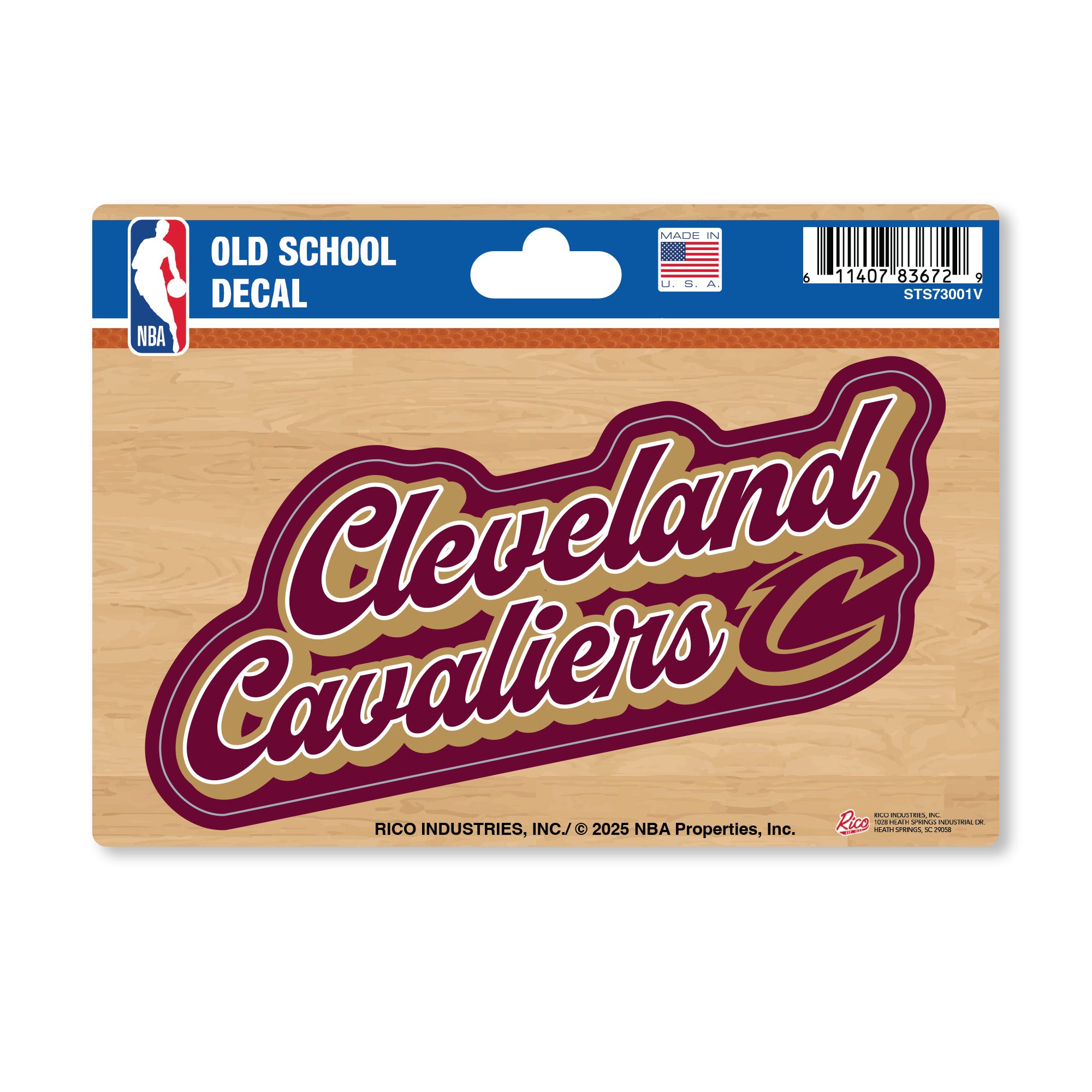 Cleveland Cavaliers 4 X 6" Vintage Decal