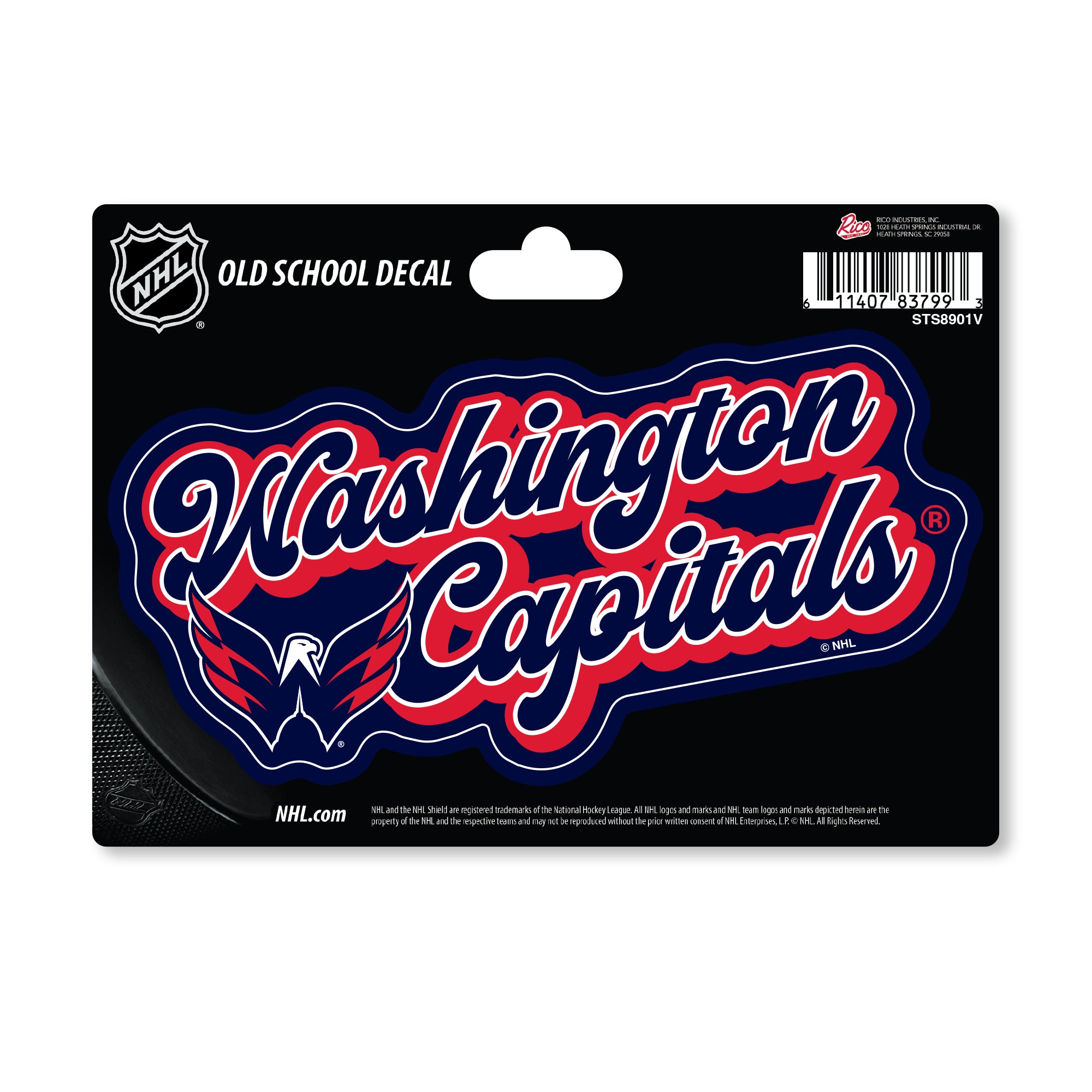 Washington Capitals 4 X 6" Vintage Decal