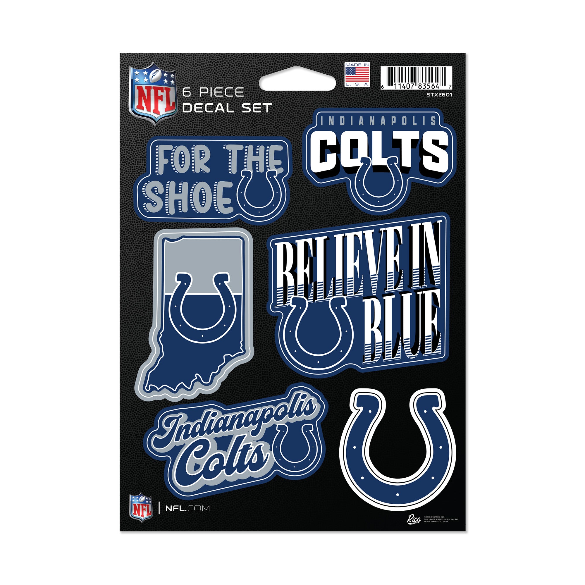 Indianapolis Colts 6-Piece Decal Set