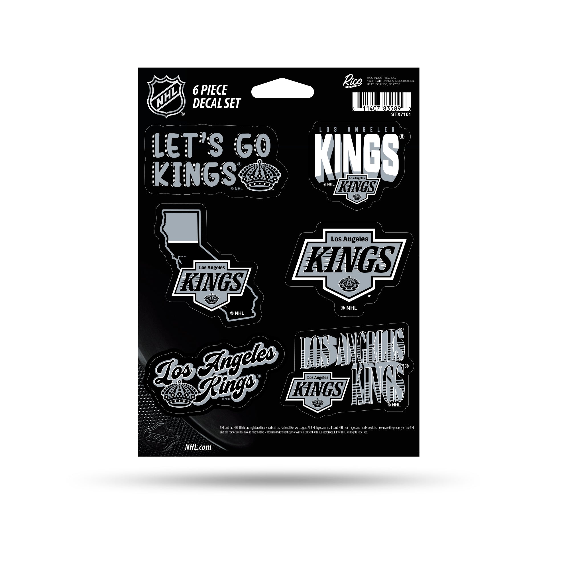 Los Angeles Kings 6-Piece Decal Set