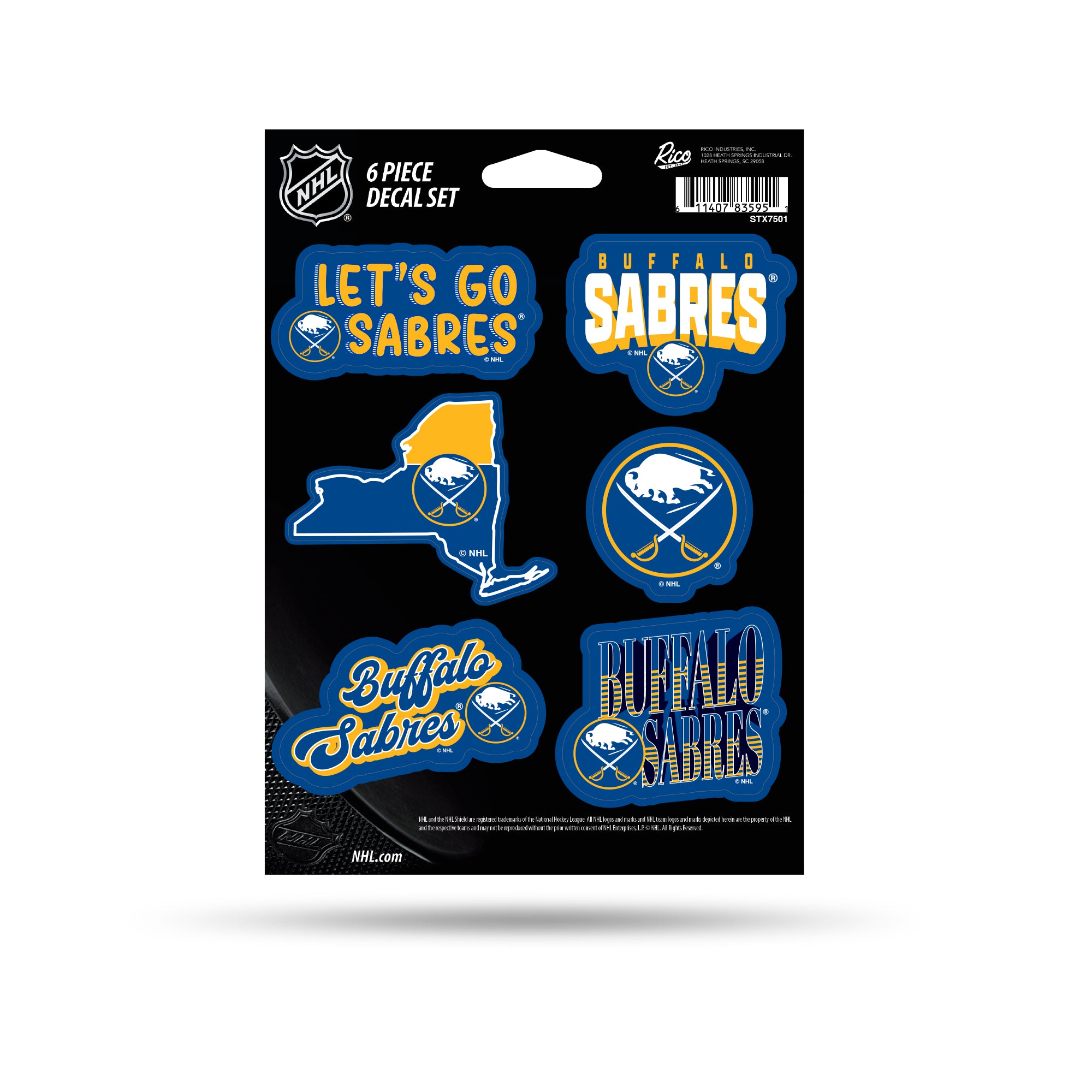 Buffalo Sabres 6-Piece Decal Set
