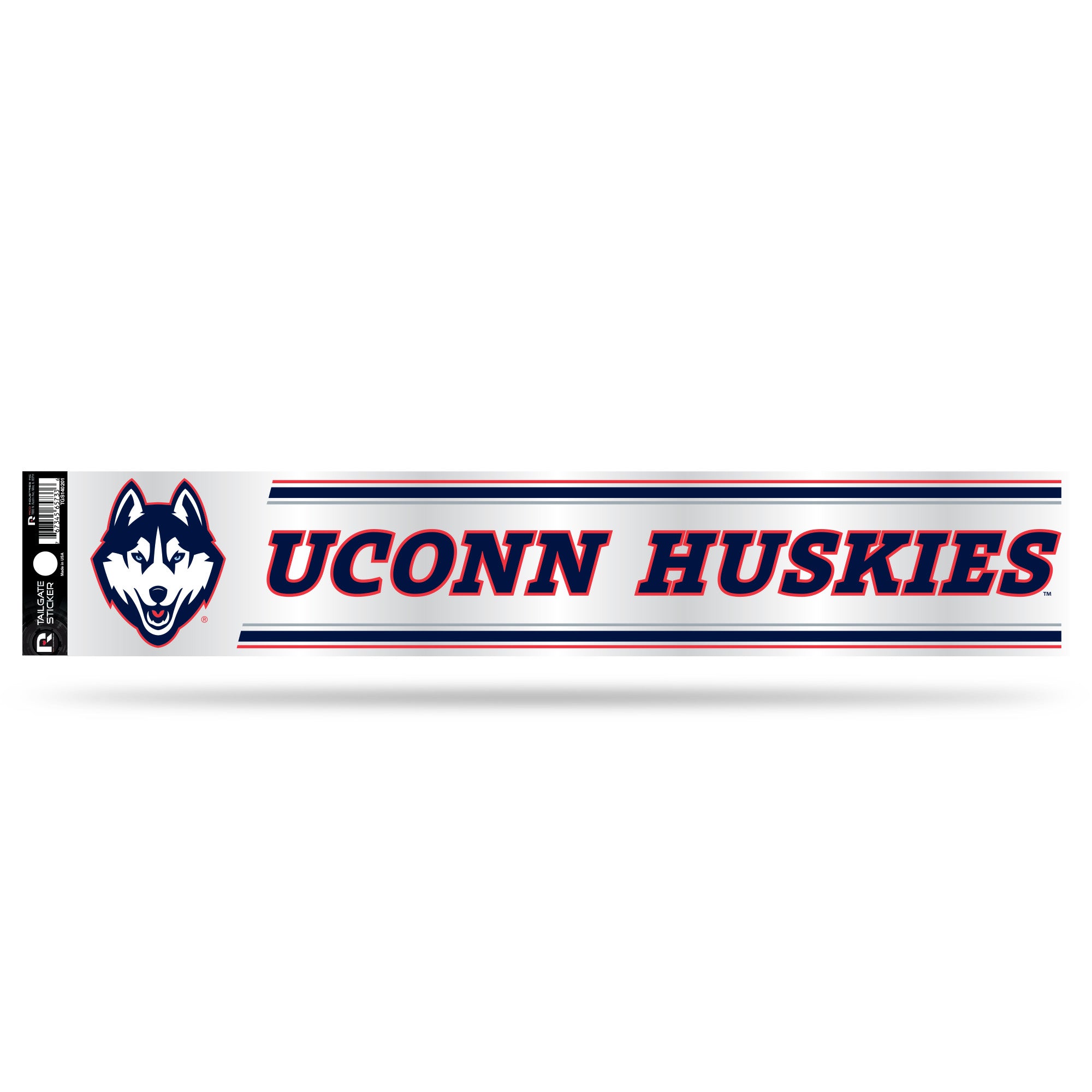 NCAA Connecticut Huskies 3" x 17" Tailgate Sticker For Car/Truck/SUV B