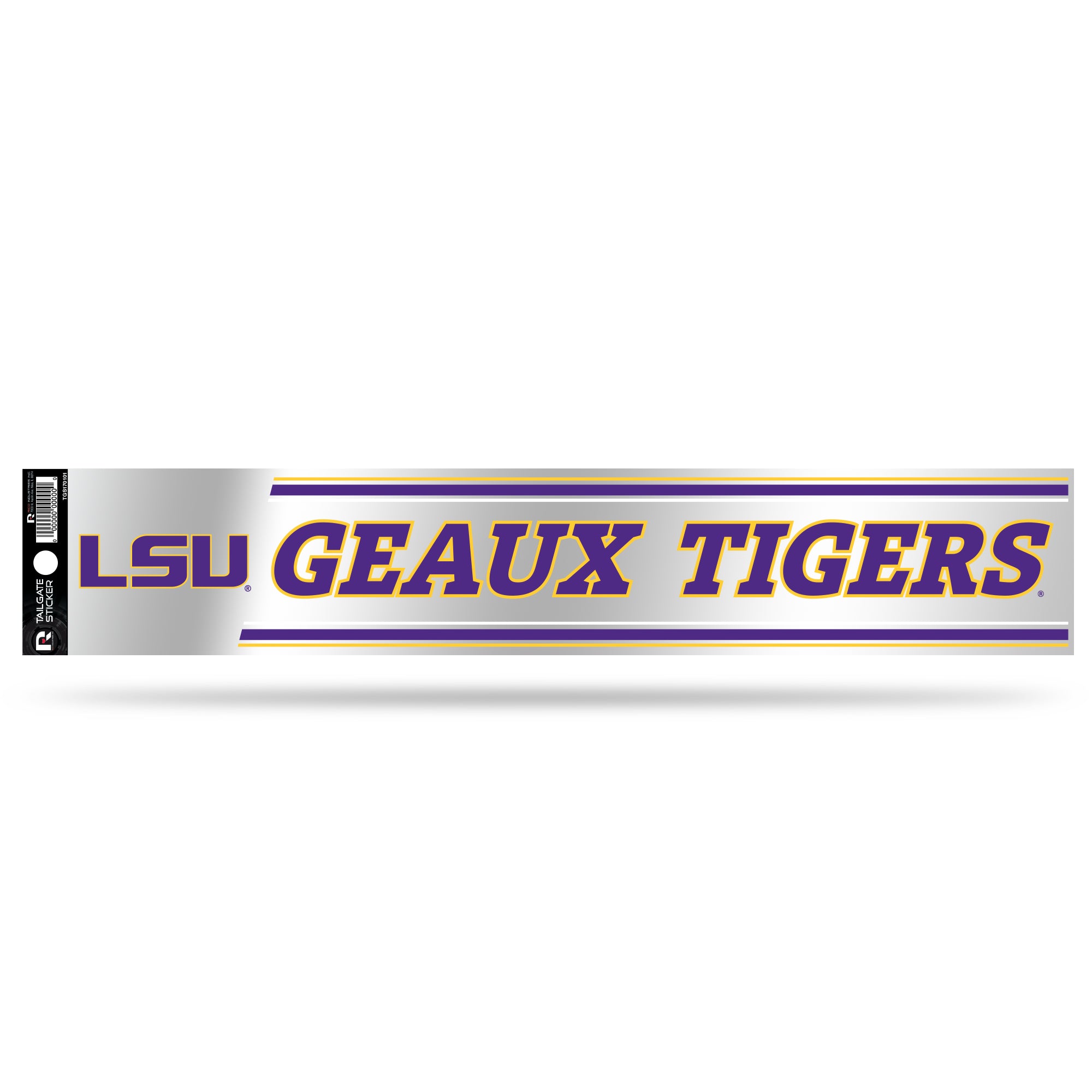 NCAA LSU Tigers 3" x 17" Tailgate Sticker For Car/Truck/SUV By Rico In