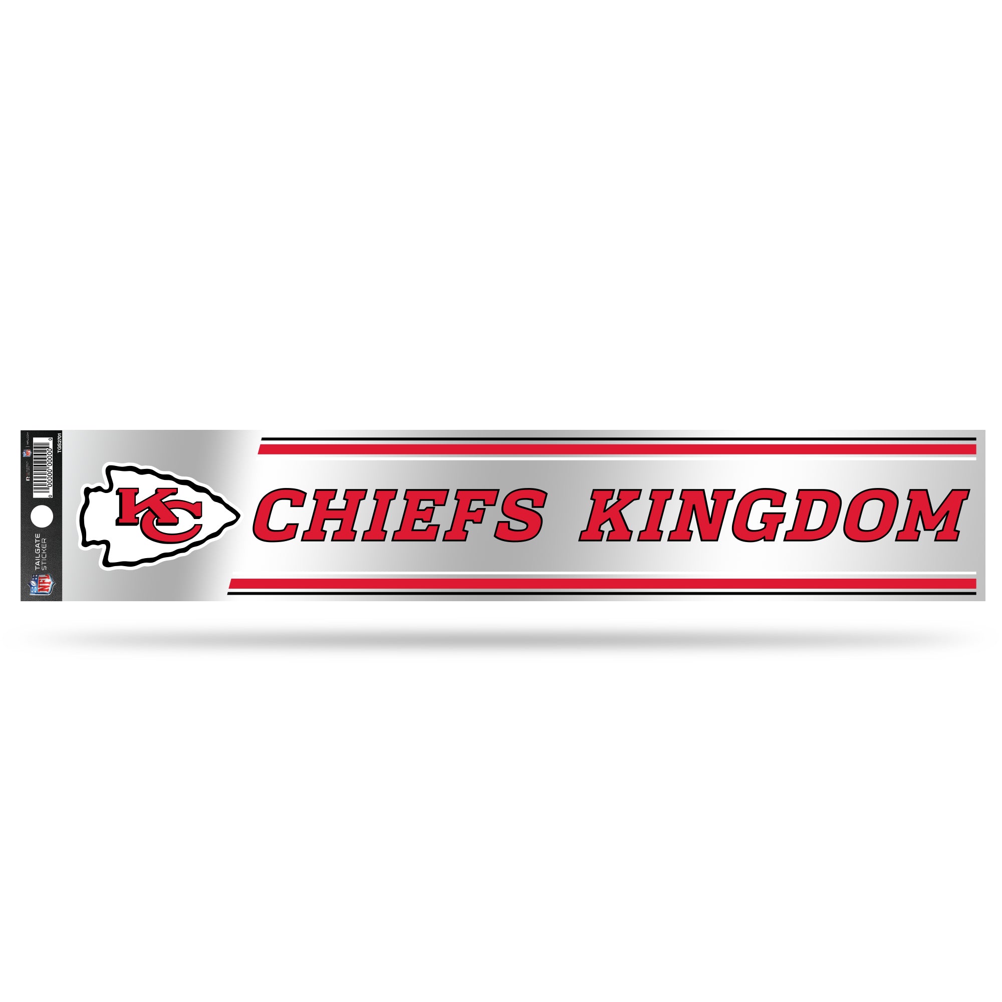 NFL Kansas City Chiefs 3" x 17" Tailgate Sticker For Car/Truck/SUV By