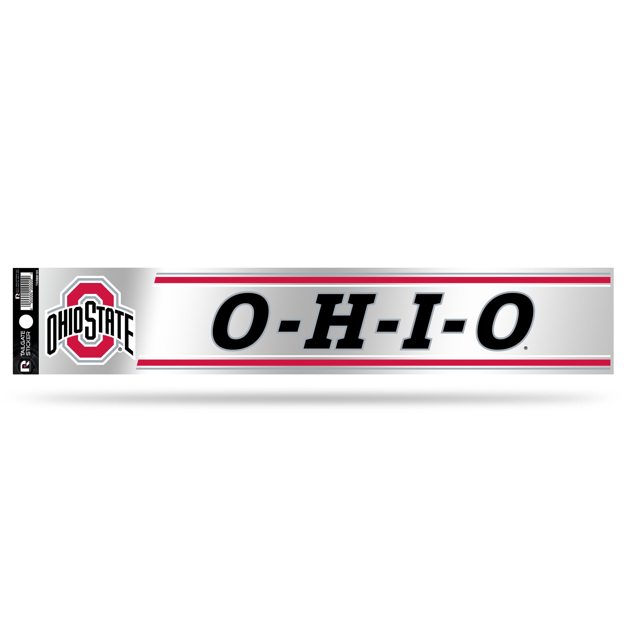 NCAA Ohio State Buckeyes 3" x 17" Tailgate Sticker For Car/Truck/SUV B