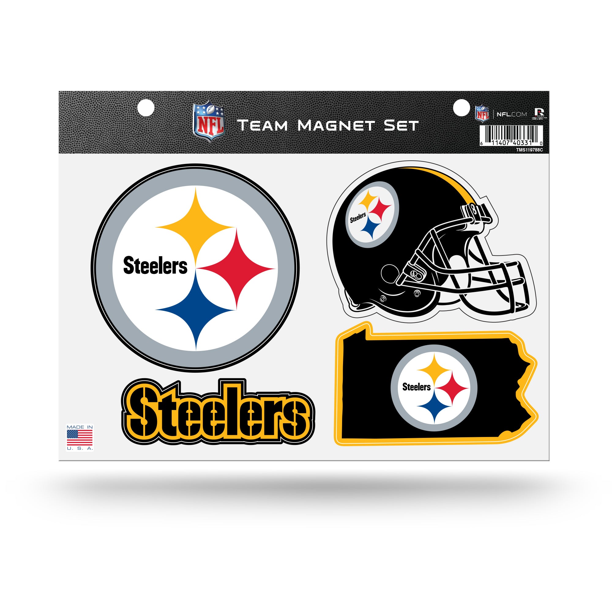 Steelers Custom Team Magnet Set W/ Home State Magnet