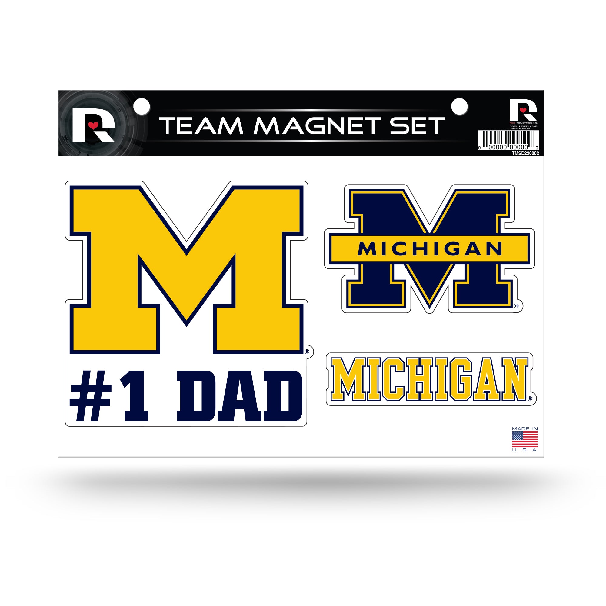 #1 Dad Michigan Team Magnet Set