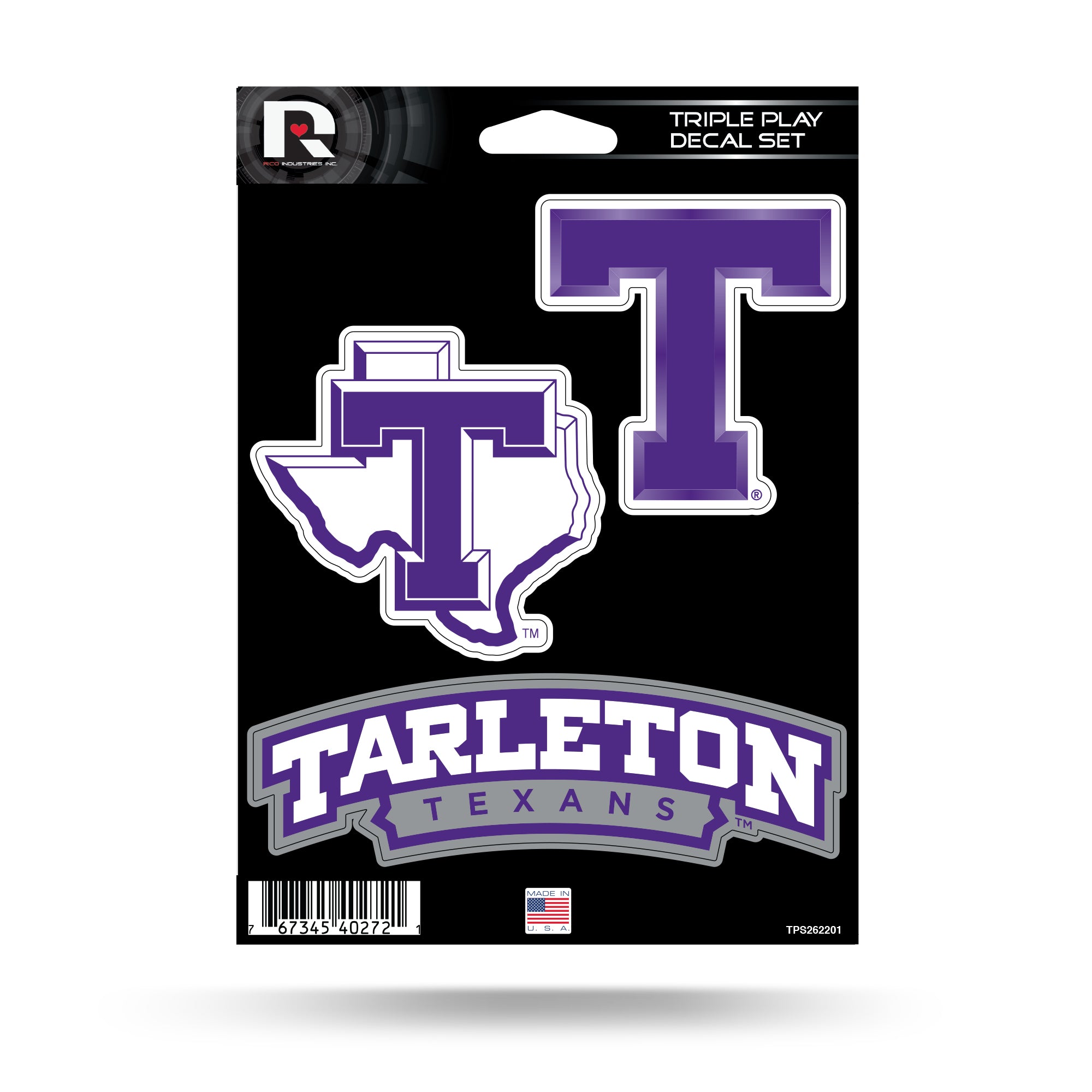Tarleton State Triple Play Sticker