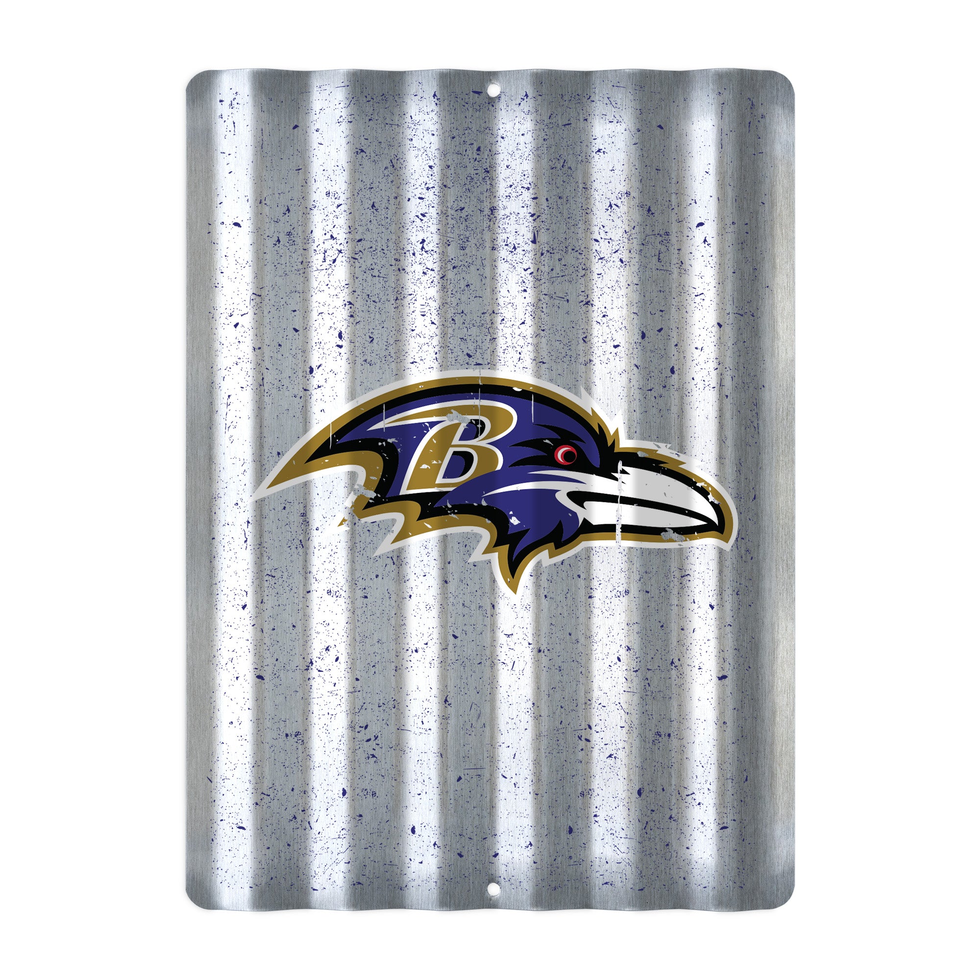 Baltimore Ravens Tin Metal Roof Sign (12"x16")