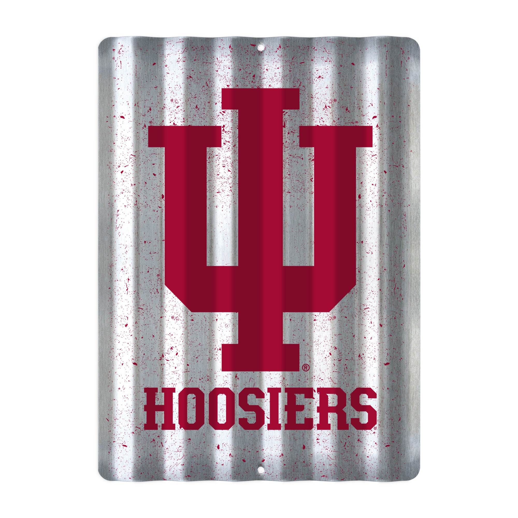 Indiana Hoosiers Tin Metal Roof Sign (12"x16")