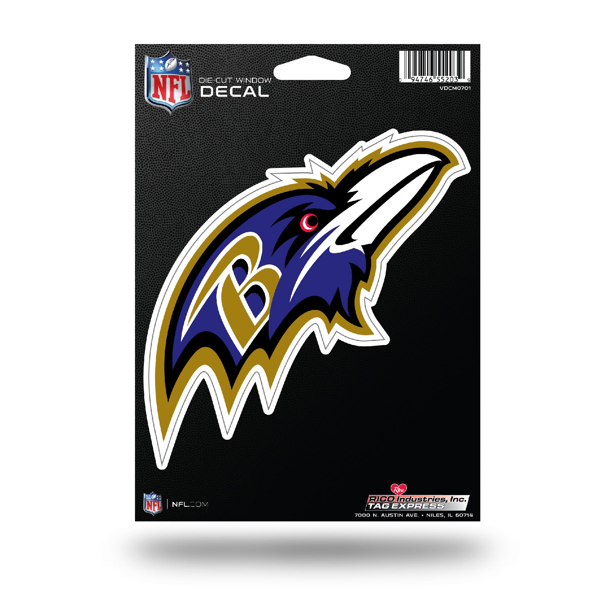 NFL Baltimore Ravens 5" x 7" Vinyl Die-Cut Decal - Car/Truck/Home Acce