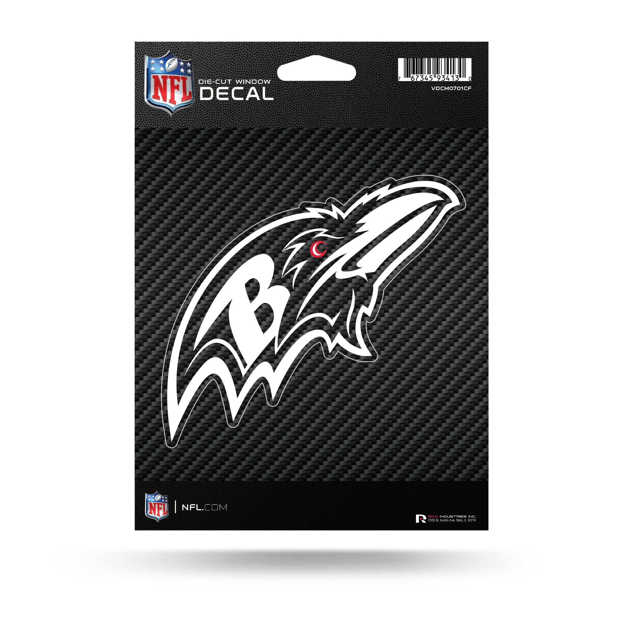 NFL Baltimore Ravens 5" x 7" Vinyl Die-Cut Decal - Car/Truck/Home Acce