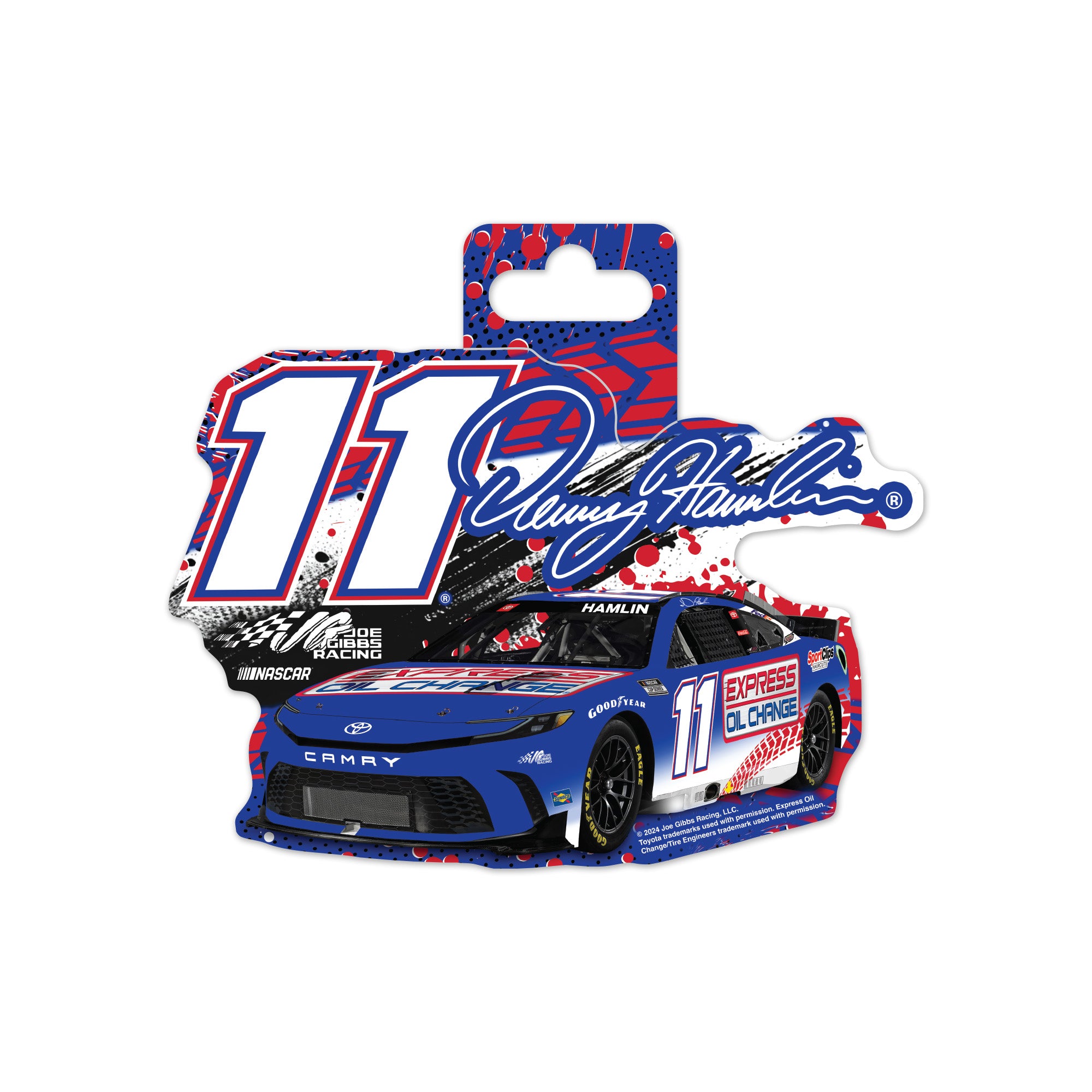 Denny Hamlin No. 11 6X8 Decal
