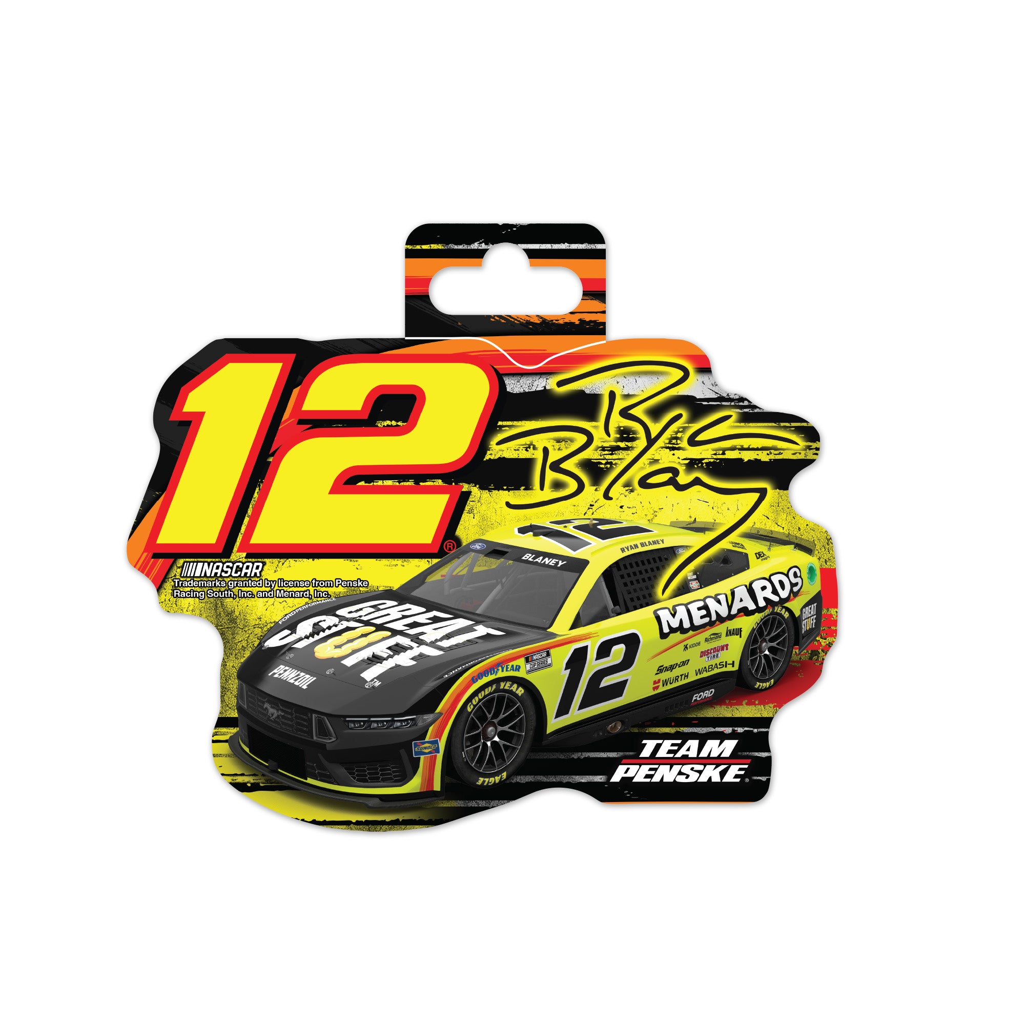 Ryan Blaney No. 12 6X8 Decal