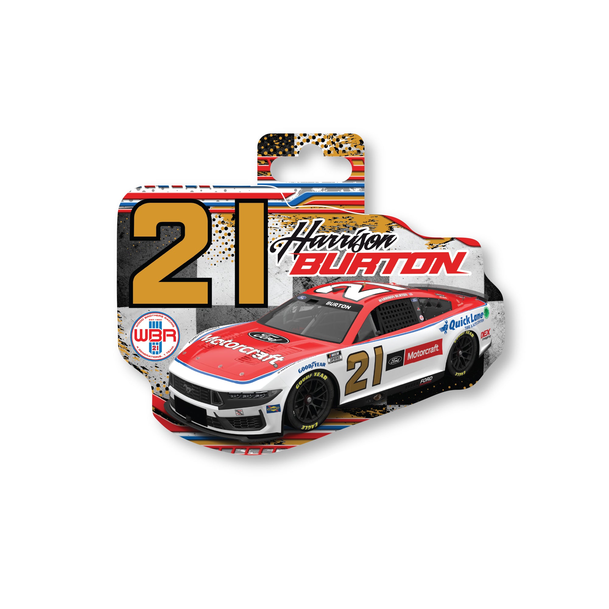 Harrison Burton No. 21 6X8 Decal
