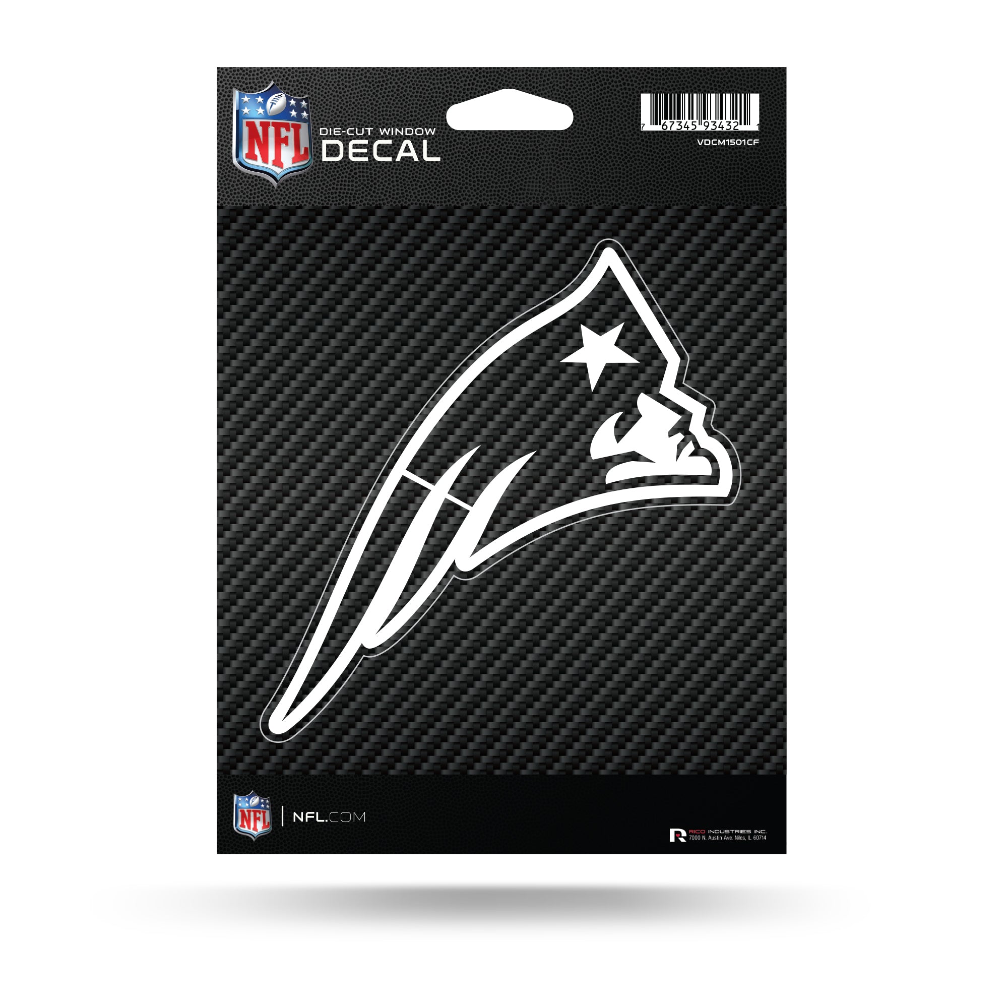 NFL New England Patriots 5" x 7" Vinyl Die-Cut Decal - Car/Truck/Home