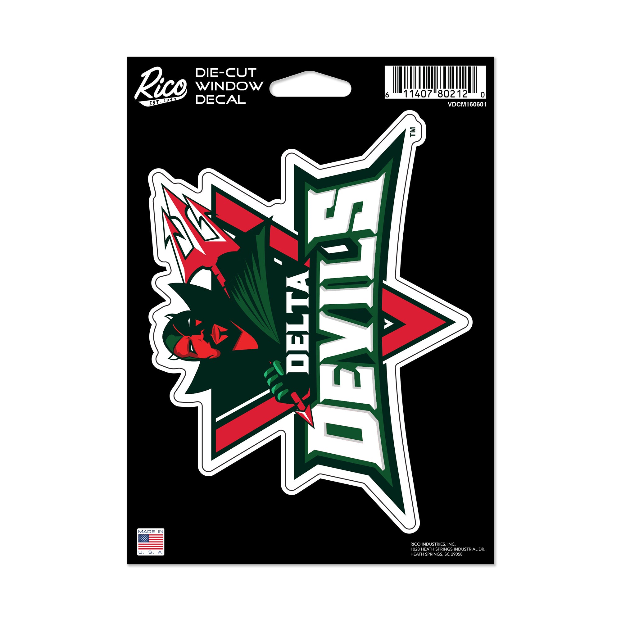 Mississippi Valley State Delta Devils Medium Die Cut Decal