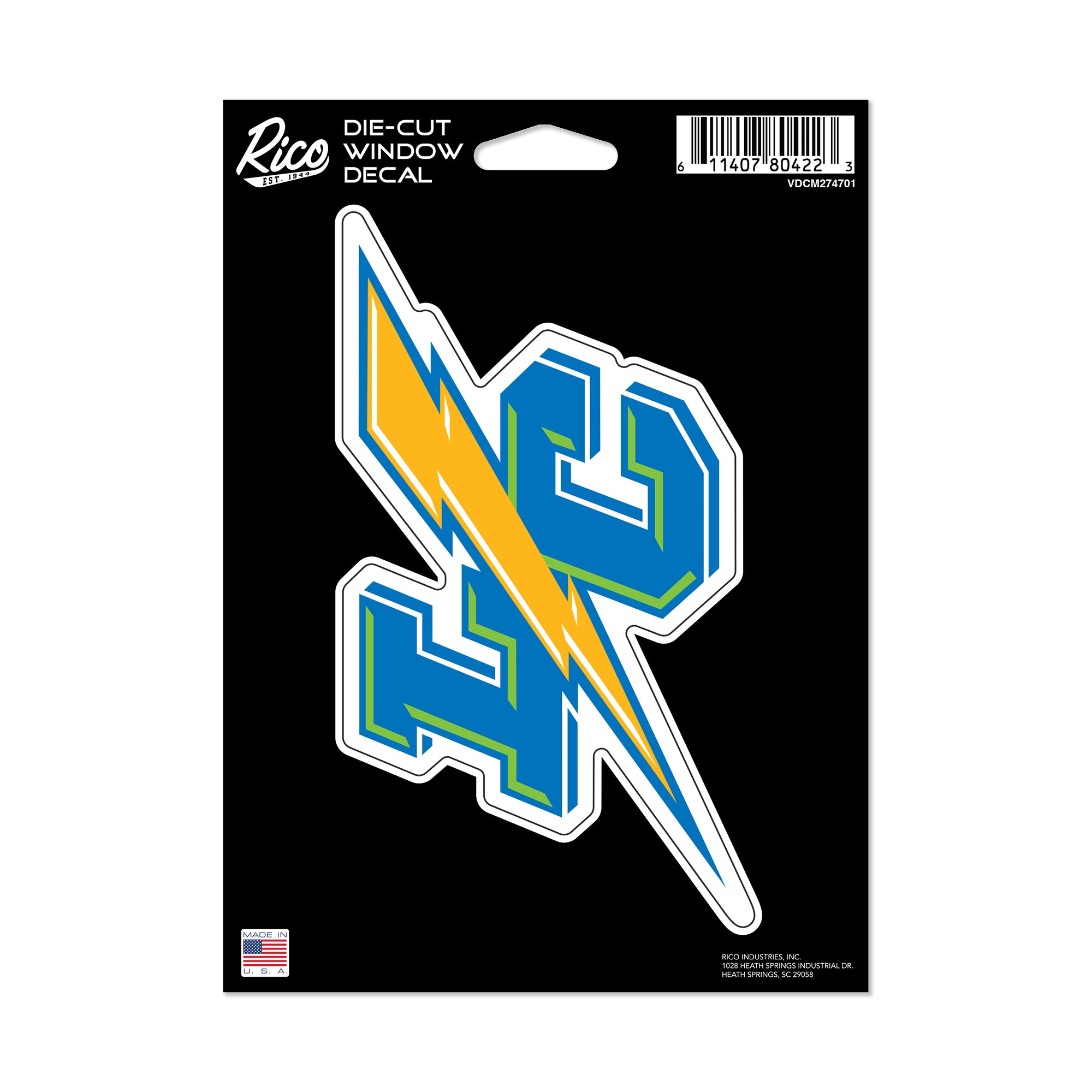 Lehman Lightning Medium Die Cut Decal