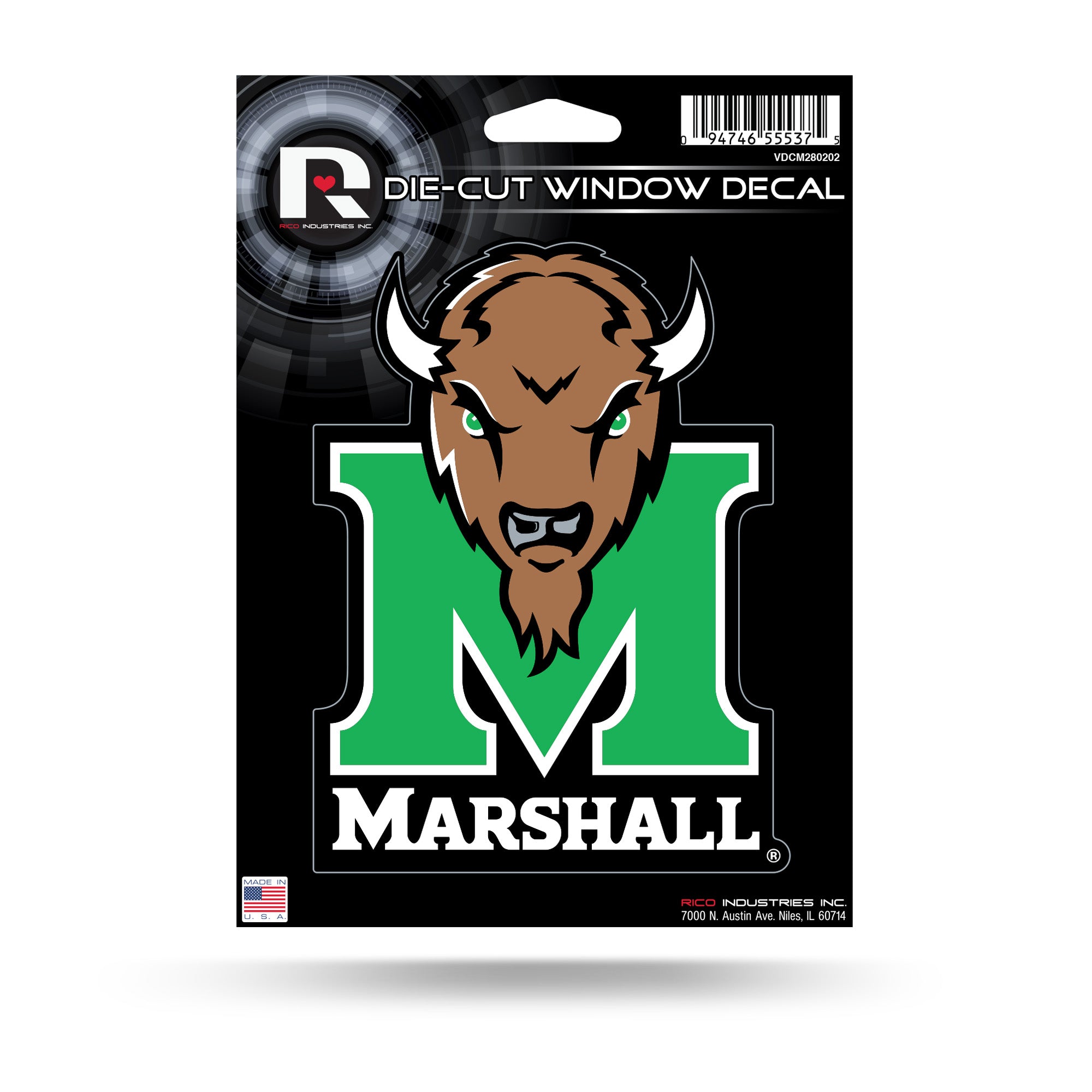NCAA Marshall Thundering Herd 5" x 7" Vinyl Die-Cut Decal - Car/Truck/