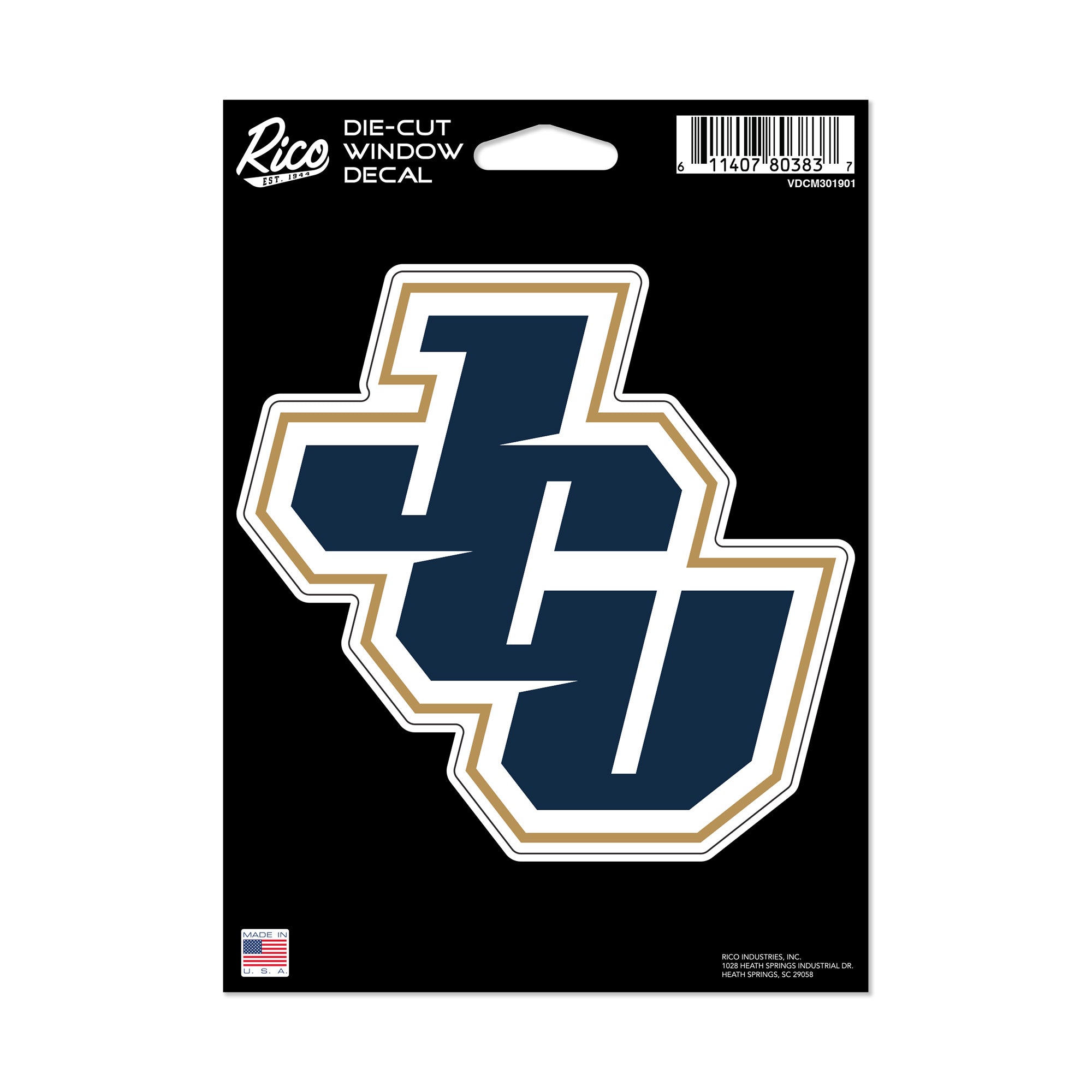 John Carroll Blue Streaks Medium Die Cut Decal