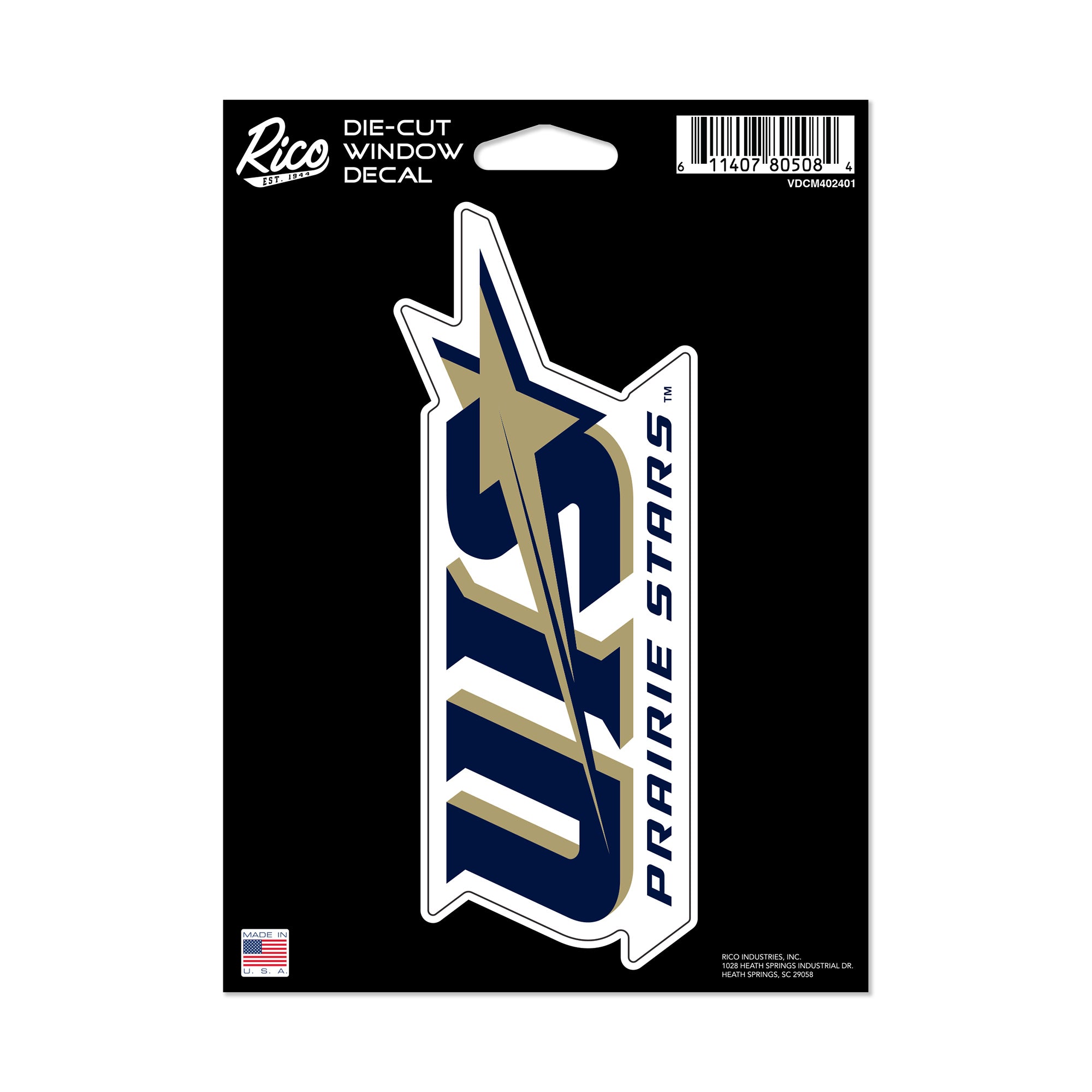 Illinois-Springfield Prairie Stars Medium Die Cut Decal
