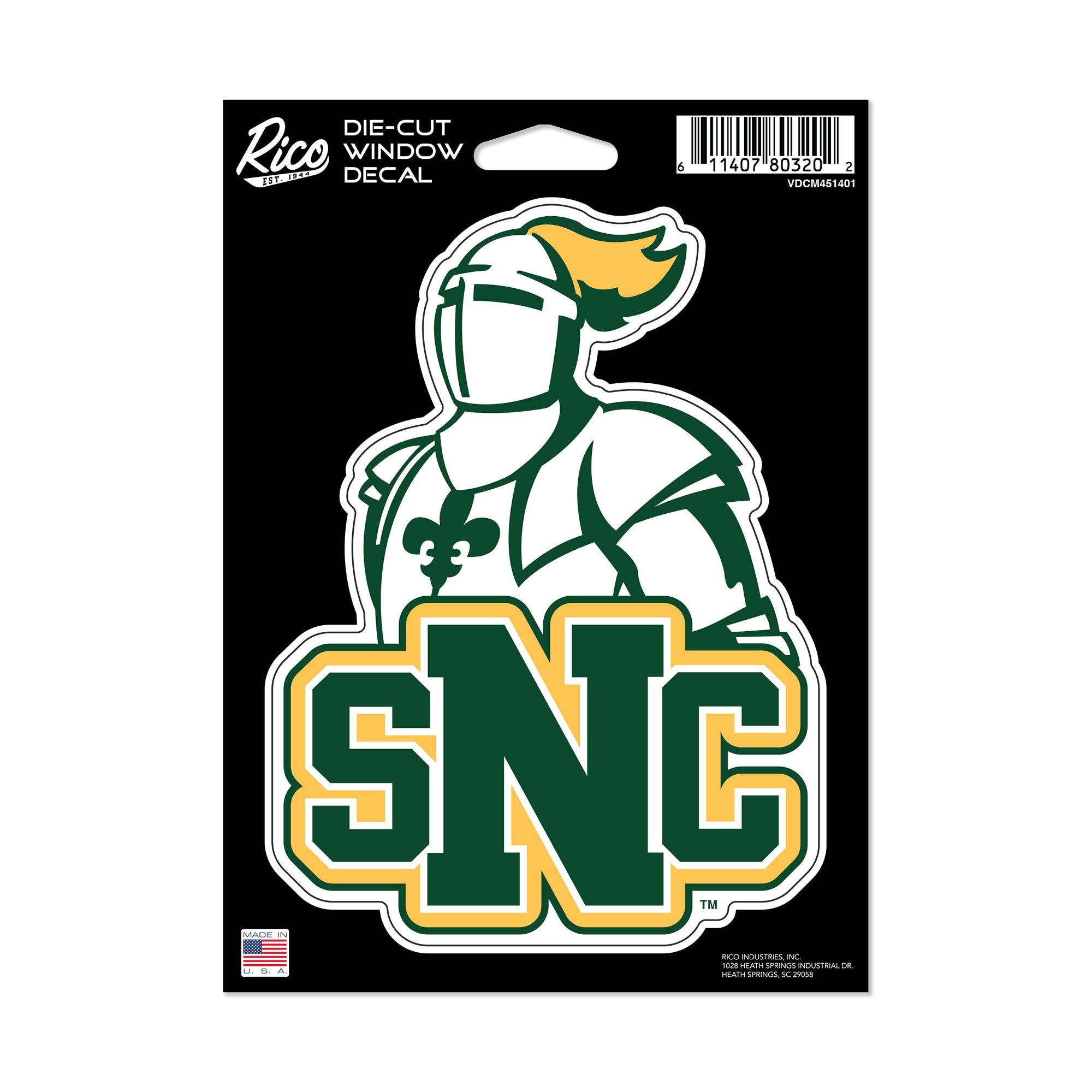 St. Norbert Green Knights Medium Die Cut Decal