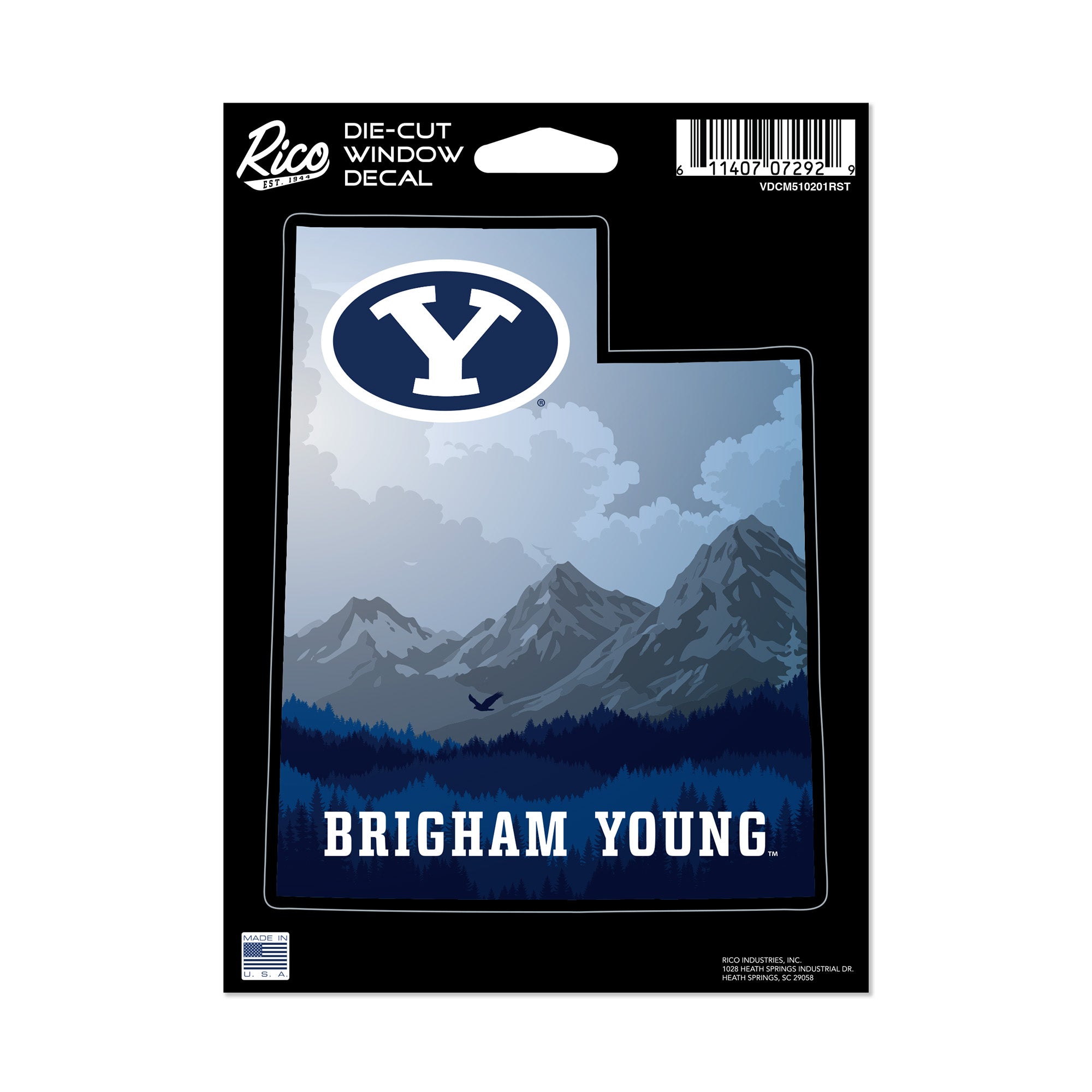 BYU Cougars Resort Design Medium Die Cut Decal