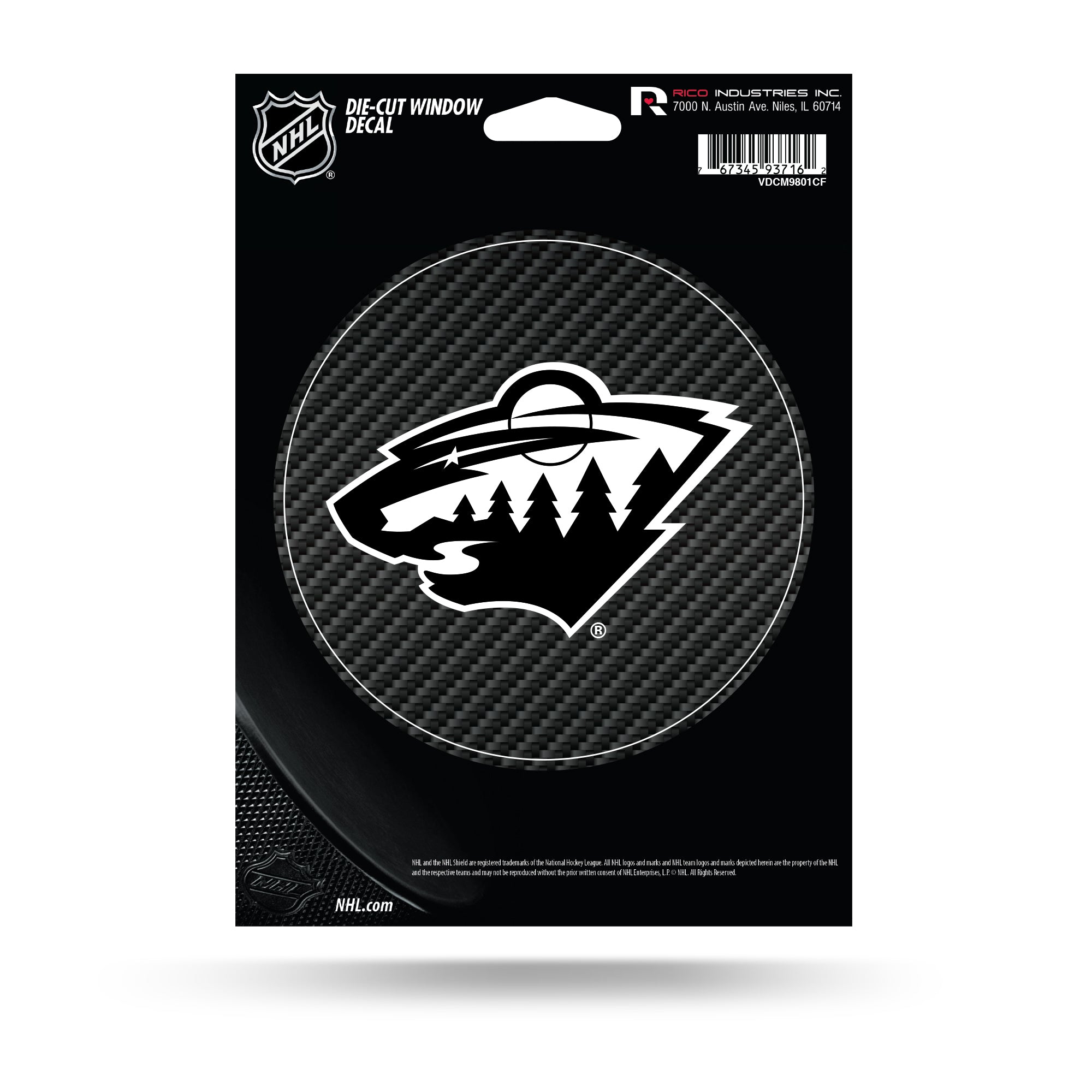 NHL Minnesota Wild 5" x 7" Vinyl Die-Cut Decal - Car/Truck/Home Access