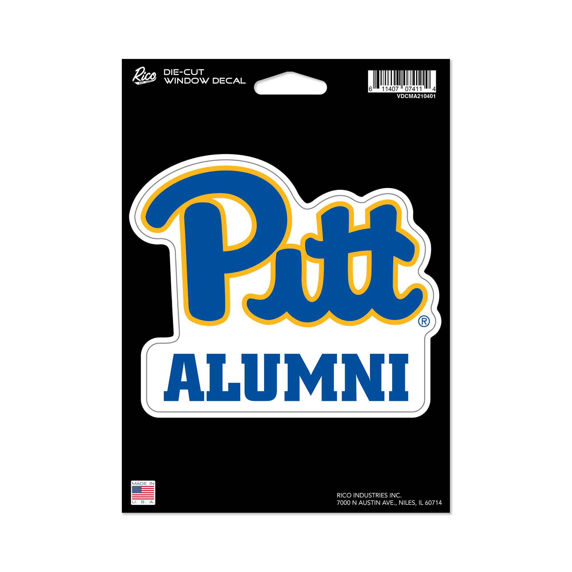 Pitt Alumni Medium Die Cut Decal